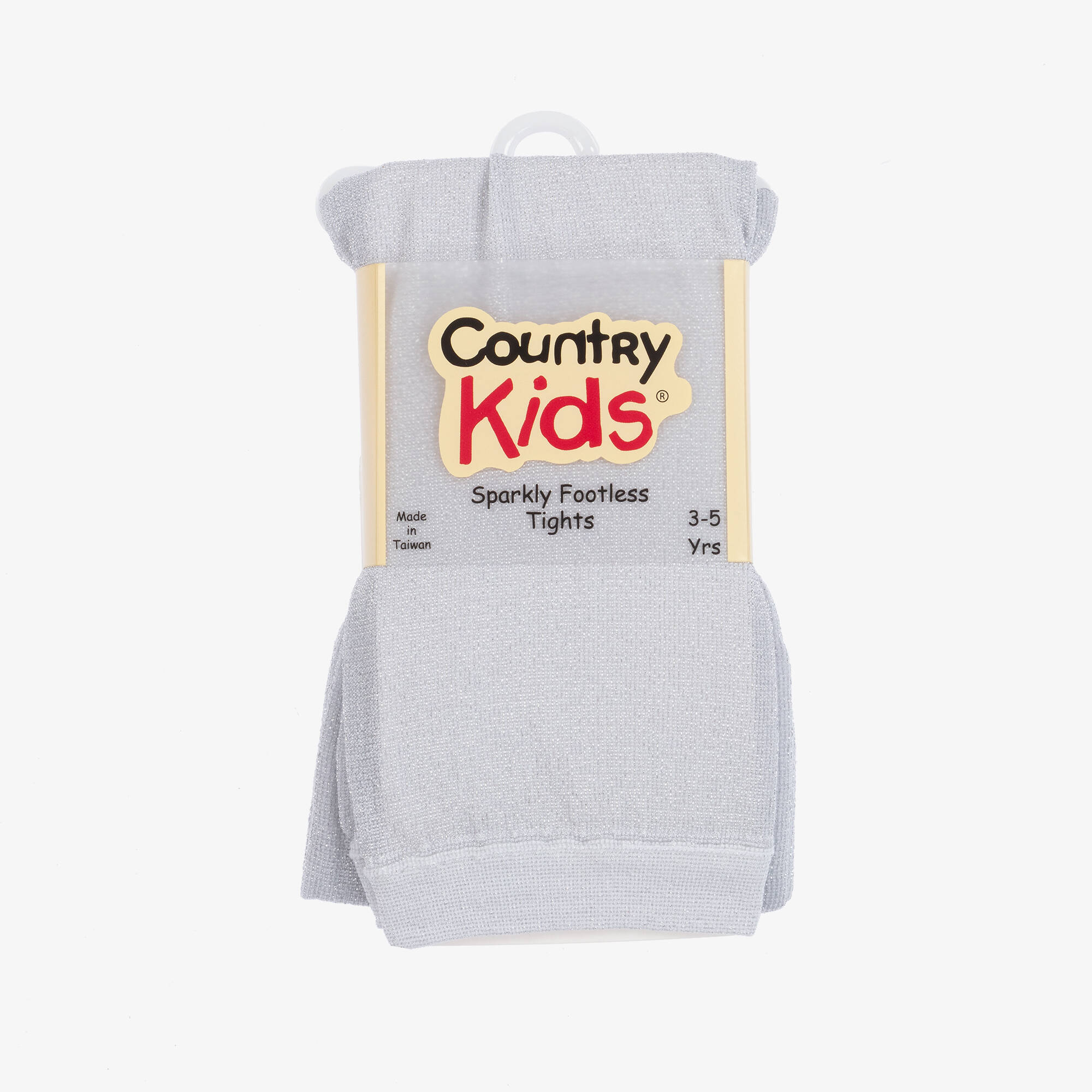 Country Kids - Silver Glitter Footless Tights | Childrensalon Outlet
