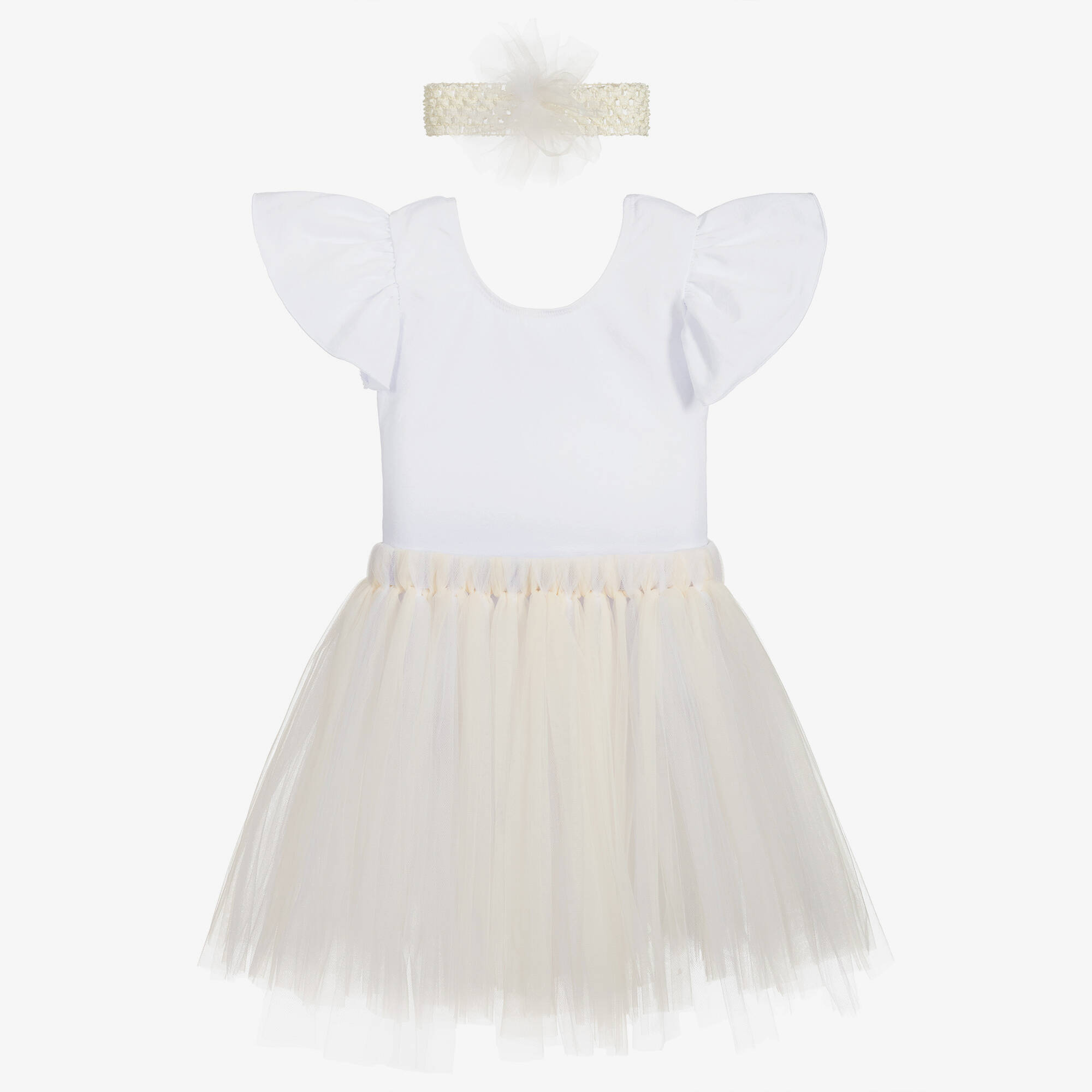 Dainty Dizzy - White & Ivory Tutu Gift Set | Childrensalon Outlet