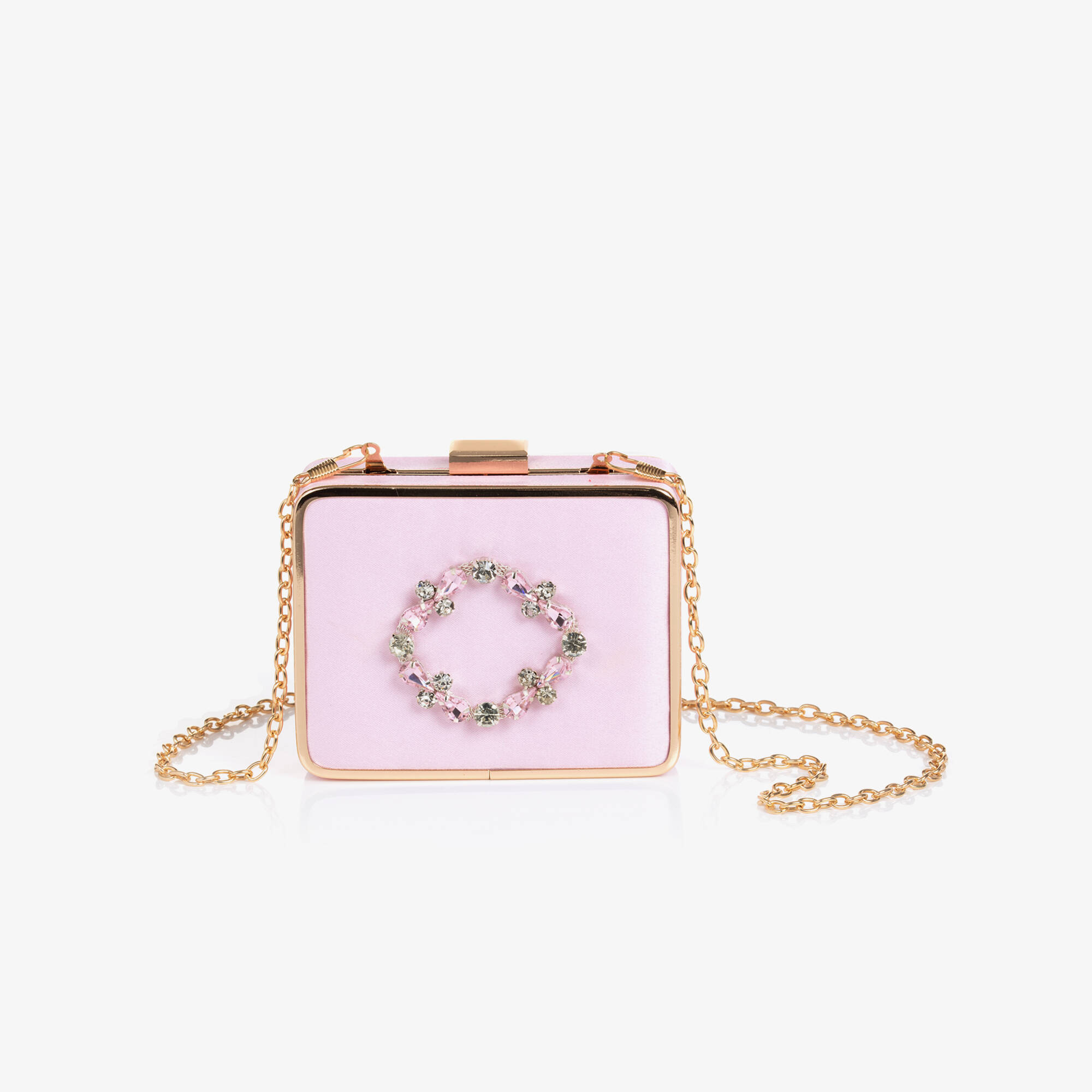 David Charles - Girls Satin Pink Glamour Bag | Childrensalon Outlet