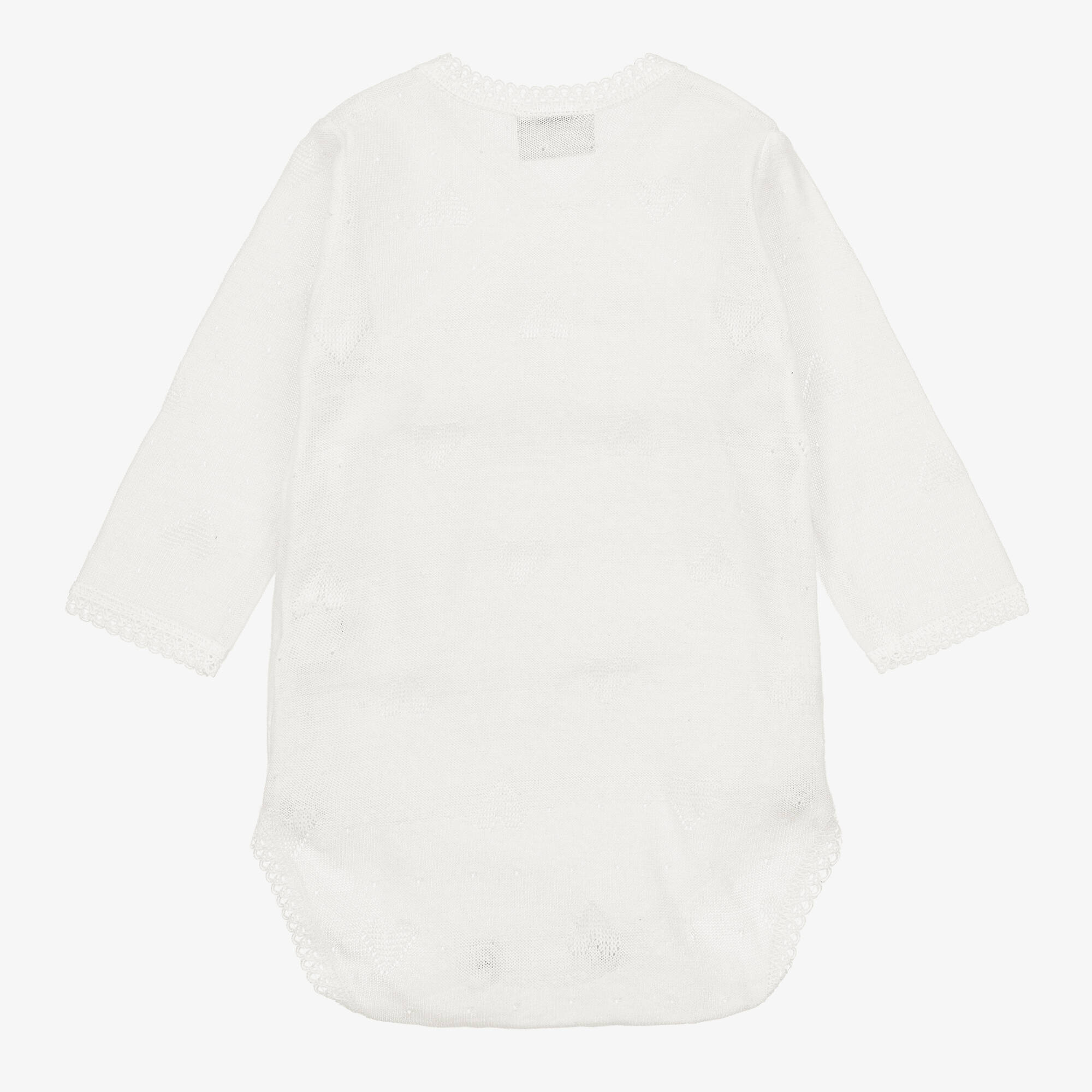Diacar - Girls' Ivory Heart-Embellished Bodysuit | Childrensalon Outlet