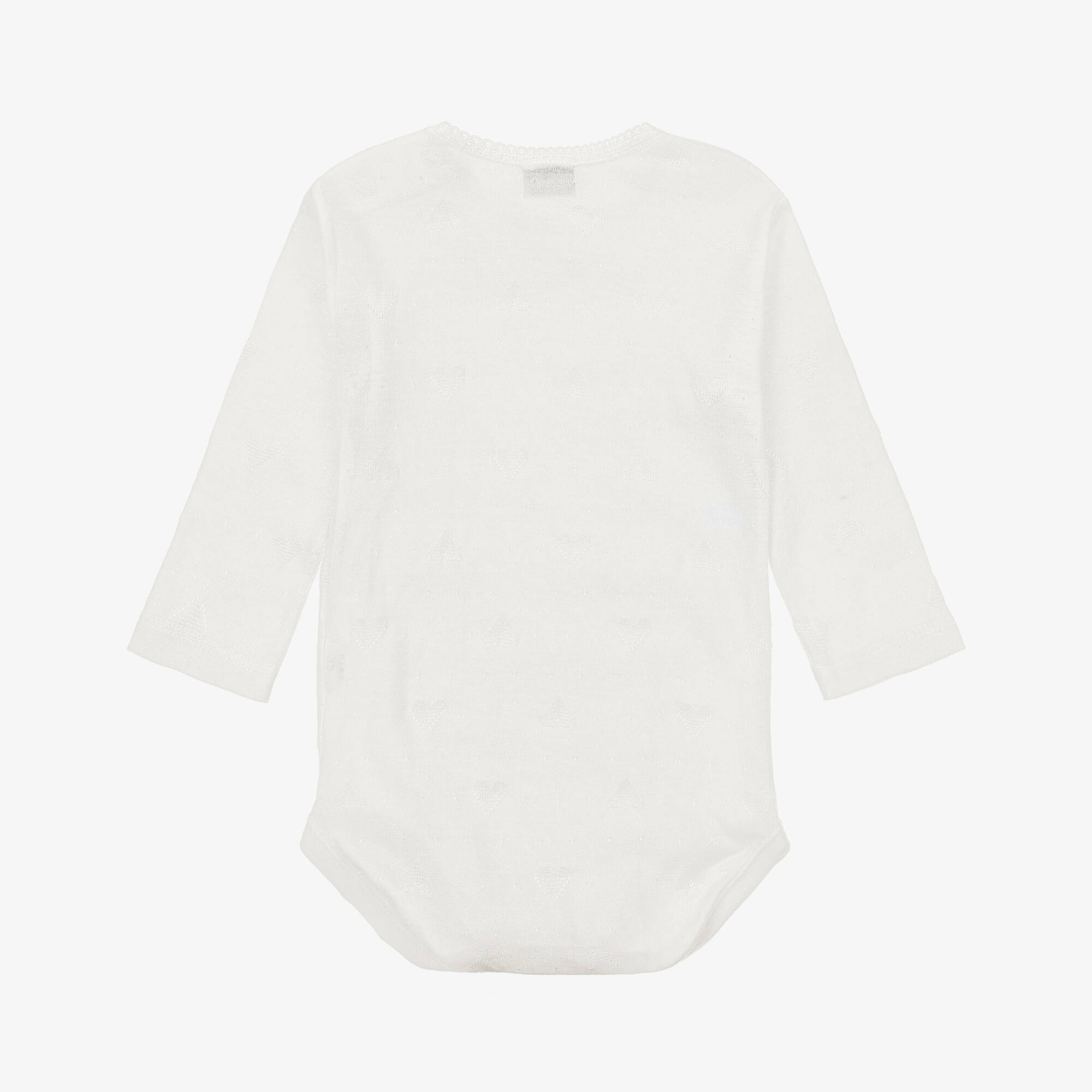 Diacar - Girls Soft Ivory Heart Bodysuit | Childrensalon Outlet