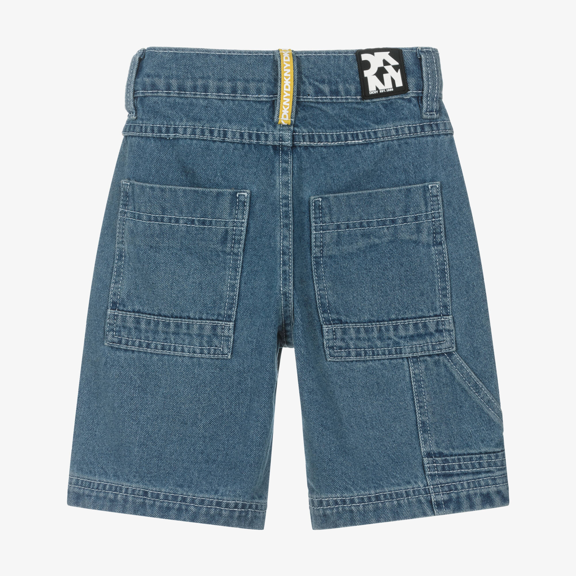 DKNY - Boys Denim Blue Utility Shorts | Childrensalon Outlet