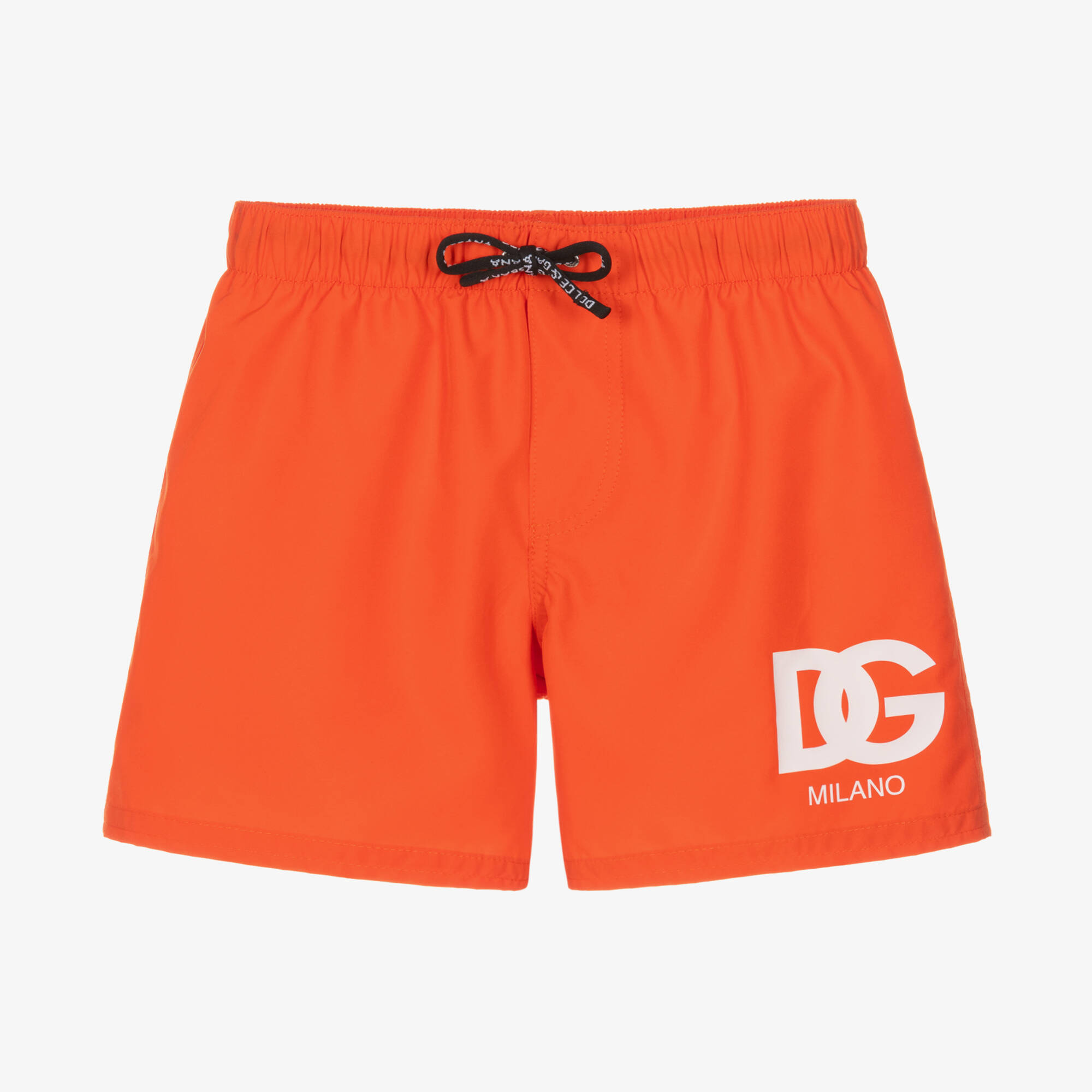 Dolce & Gabbana - Boys Orange DG Swim Shorts | Childrensalon Outlet