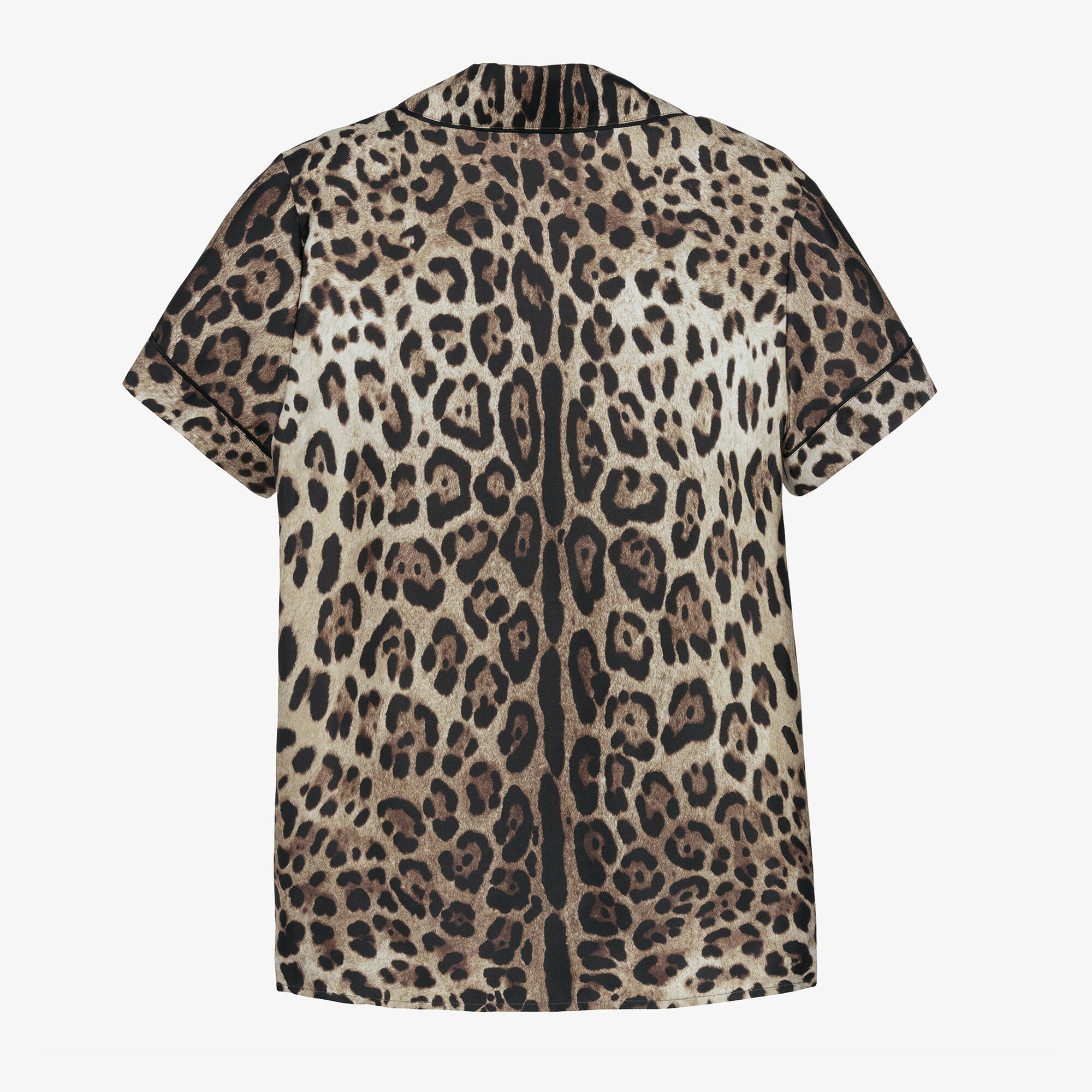 Dolce & Gabbana - Teen Girls Brown Silk Leopard Print Shirt ...