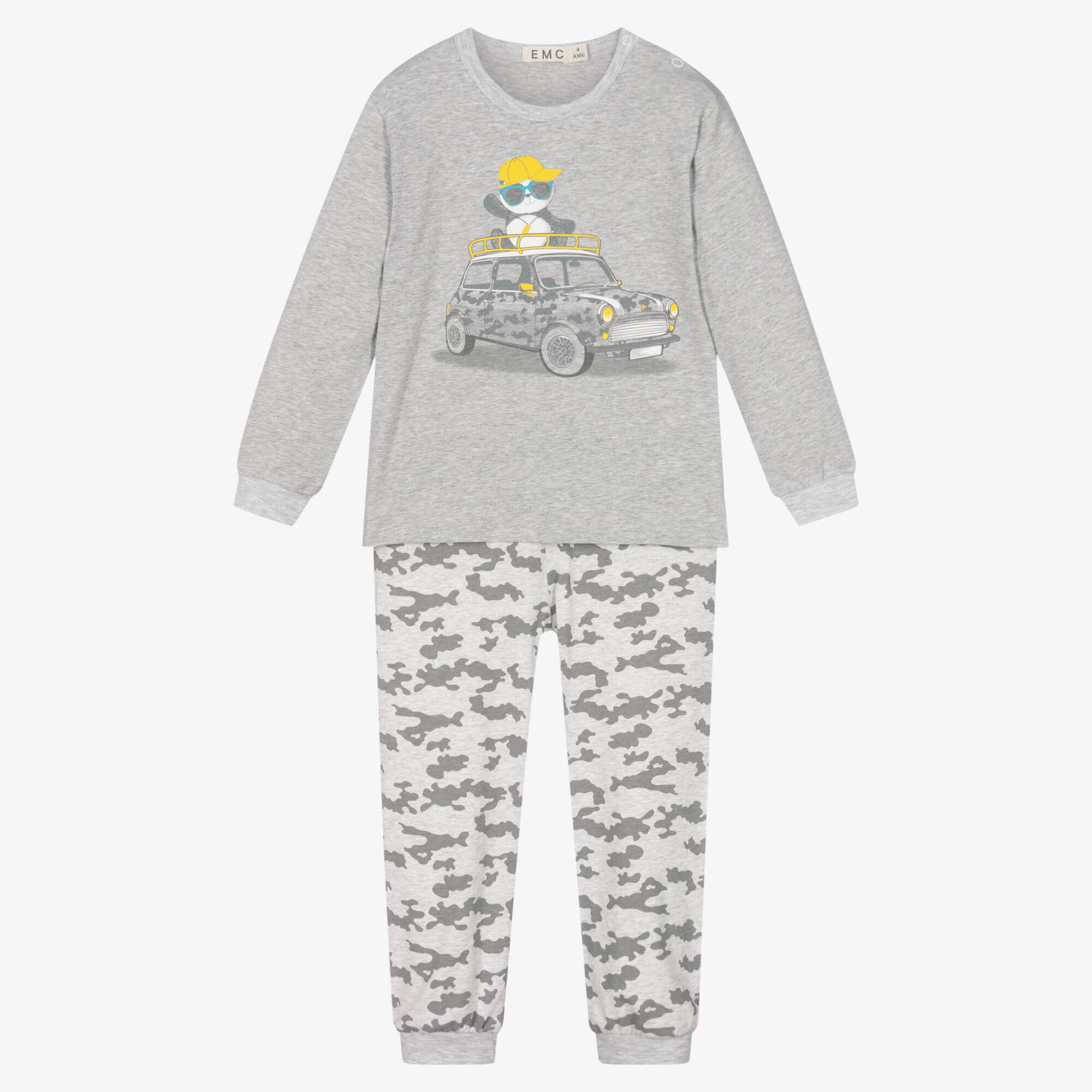 Everything Must Change - Boys Grey Cotton Long Pyjamas | Childrensalon ...