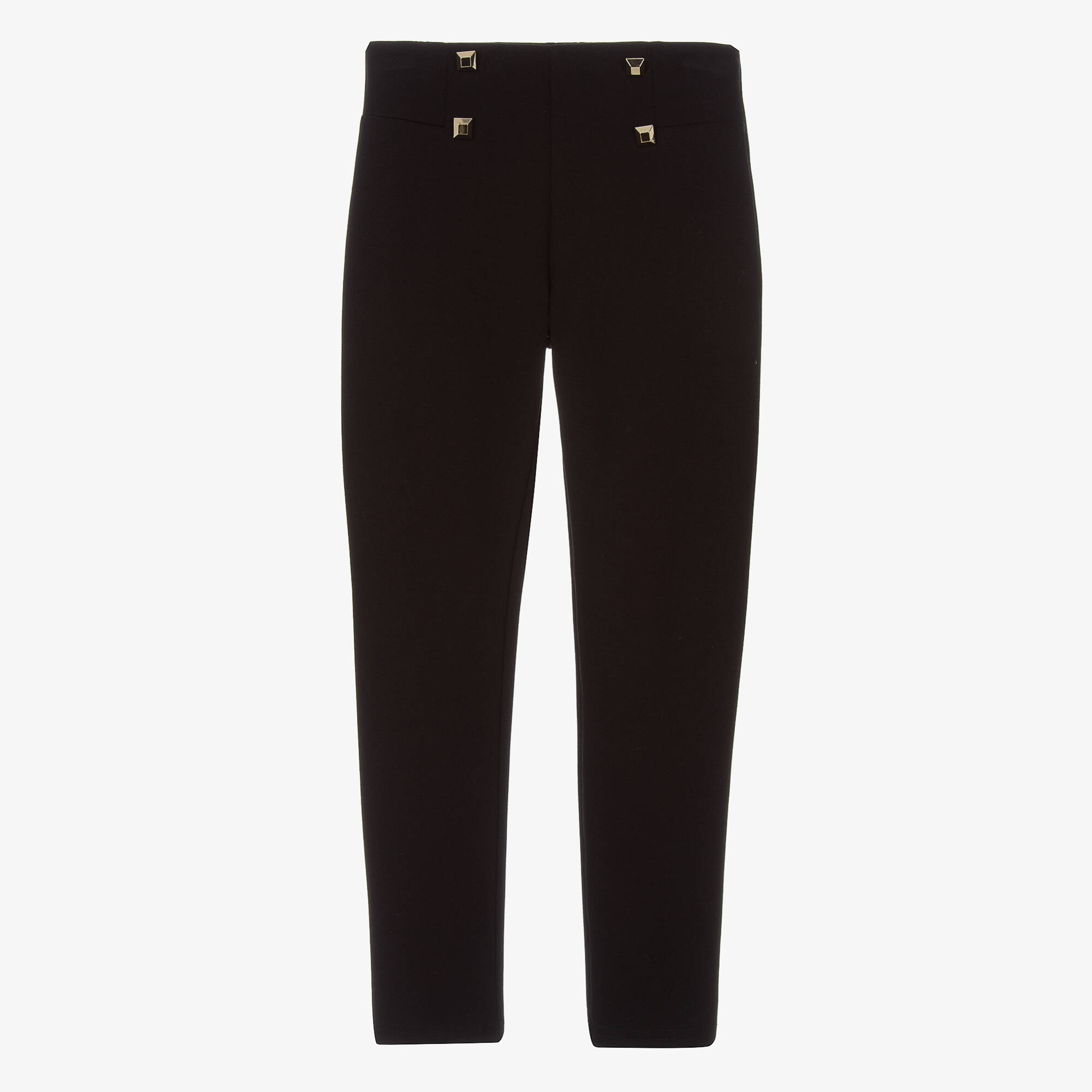 Fun & Fun - Girls Noir Milano Knit Leggings | Childrensalon Outlet