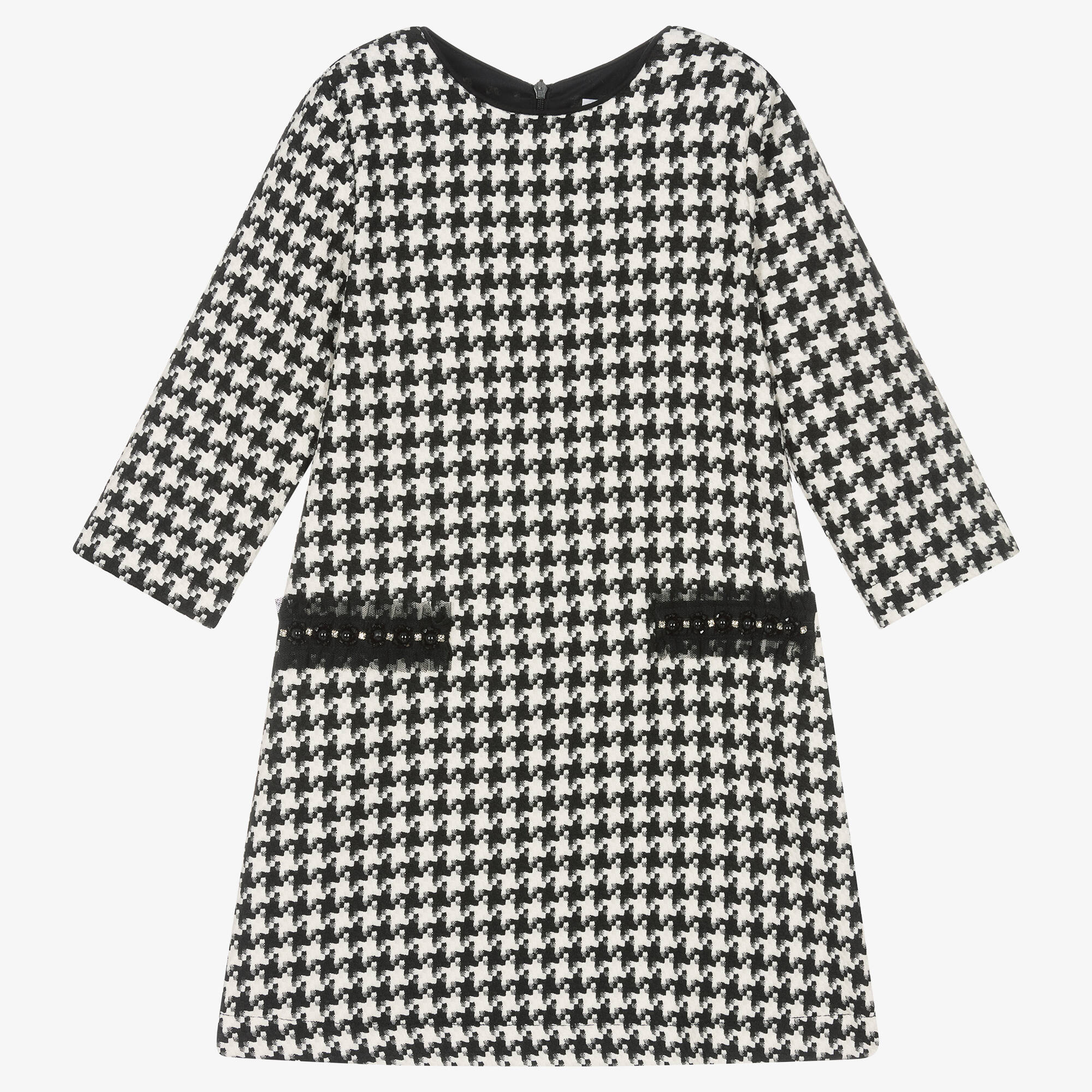Giamo - Girls Houndstooth Dress | Childrensalon Outlet