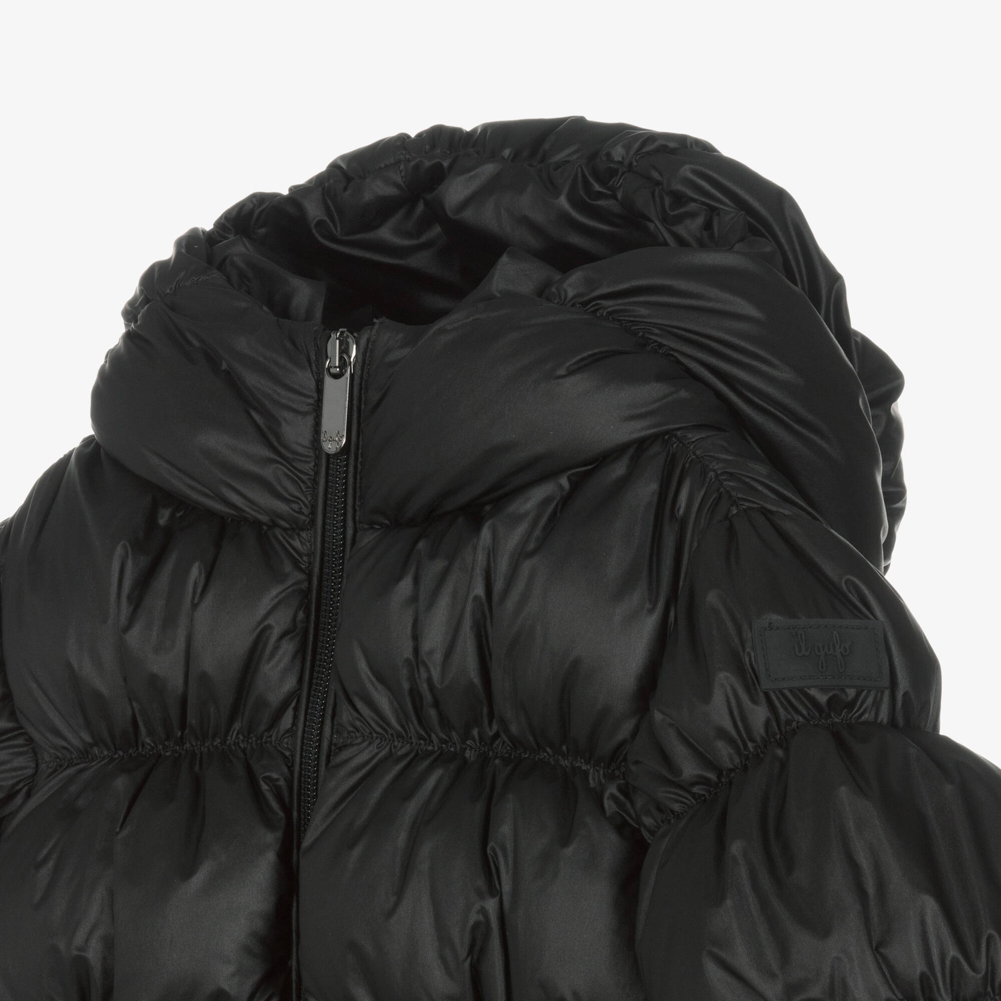 Il Gufo - Girls Black Down Padded Puffer Jacket | Childrensalon Outlet