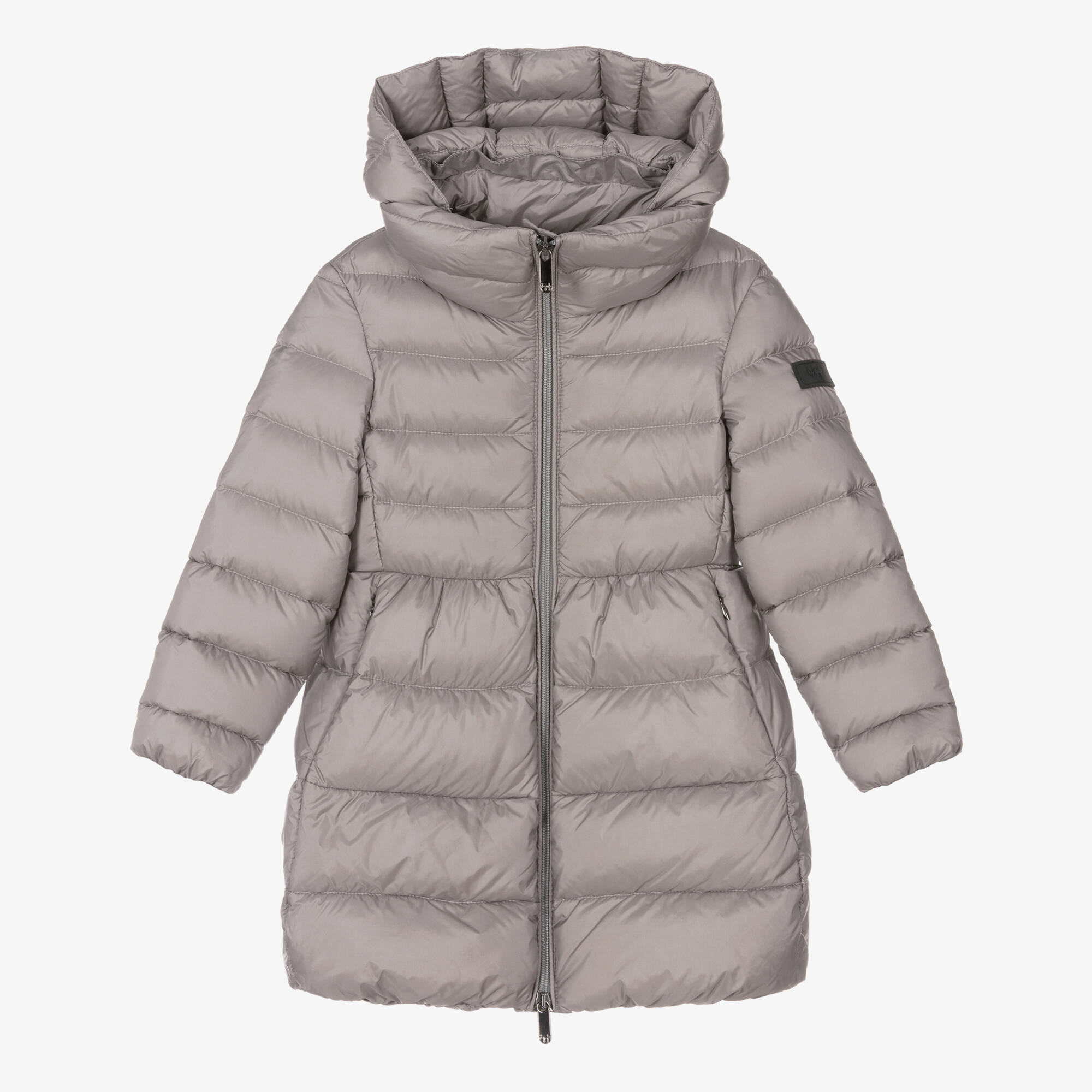 Il Gufo - Girls Elegant Grey Quilted Jacket | Childrensalon Outlet