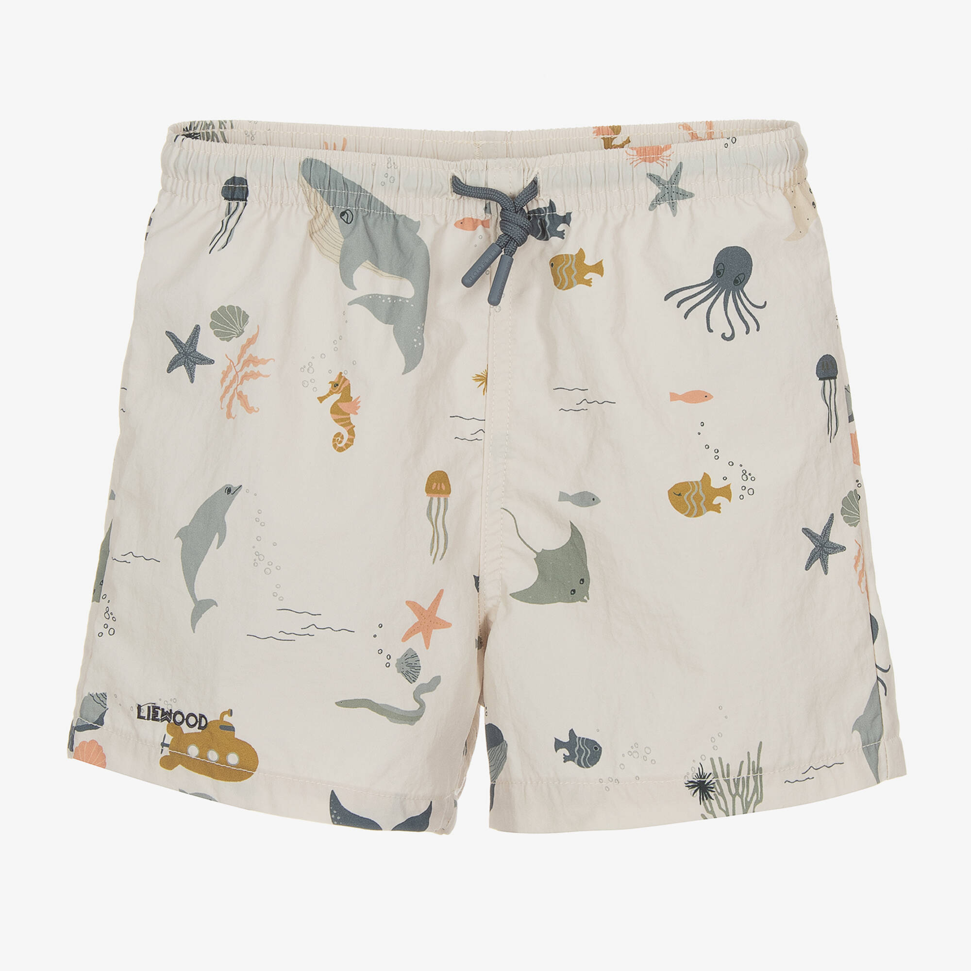 Liewood - Boys Beige Sea Creature Swim Shorts (UPF 40+) | Childrensalon ...