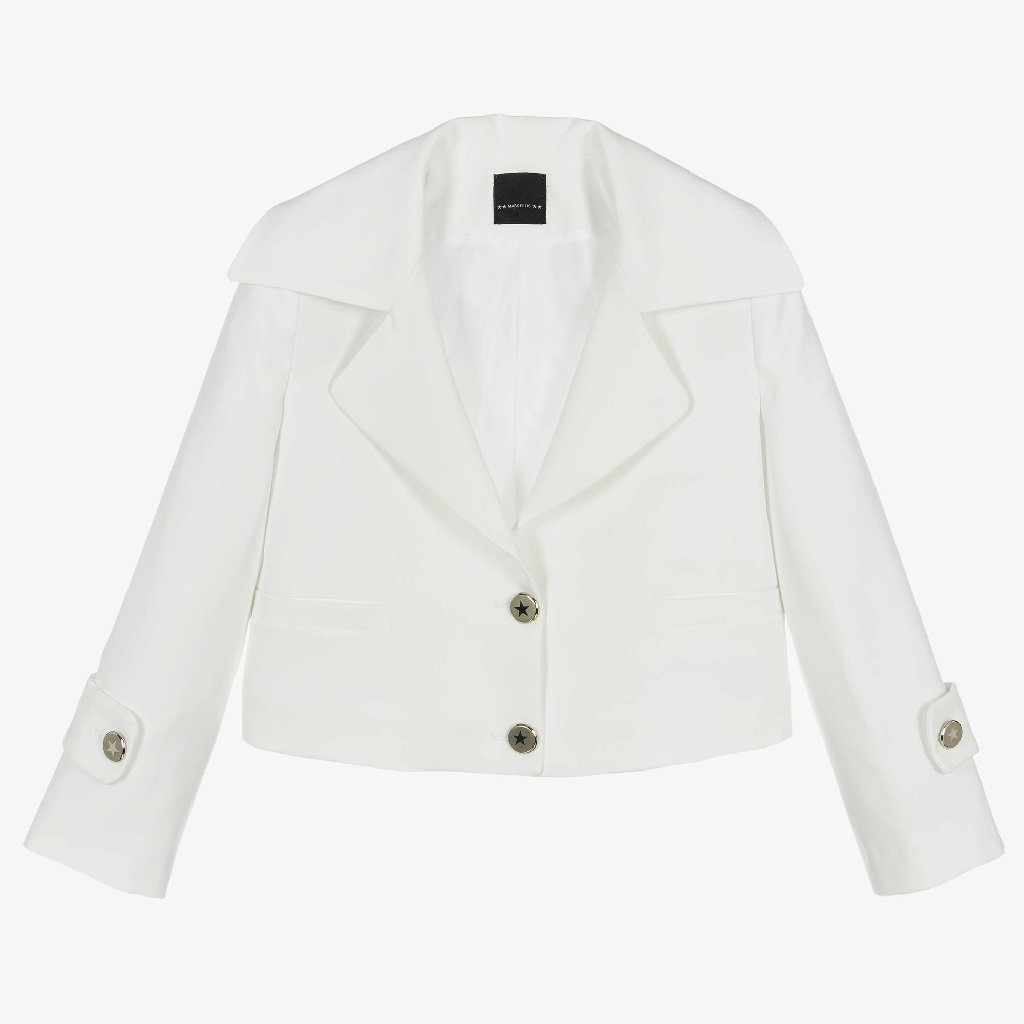 Marc Ellis - Girls White Cropped Blazer | Childrensalon Outlet