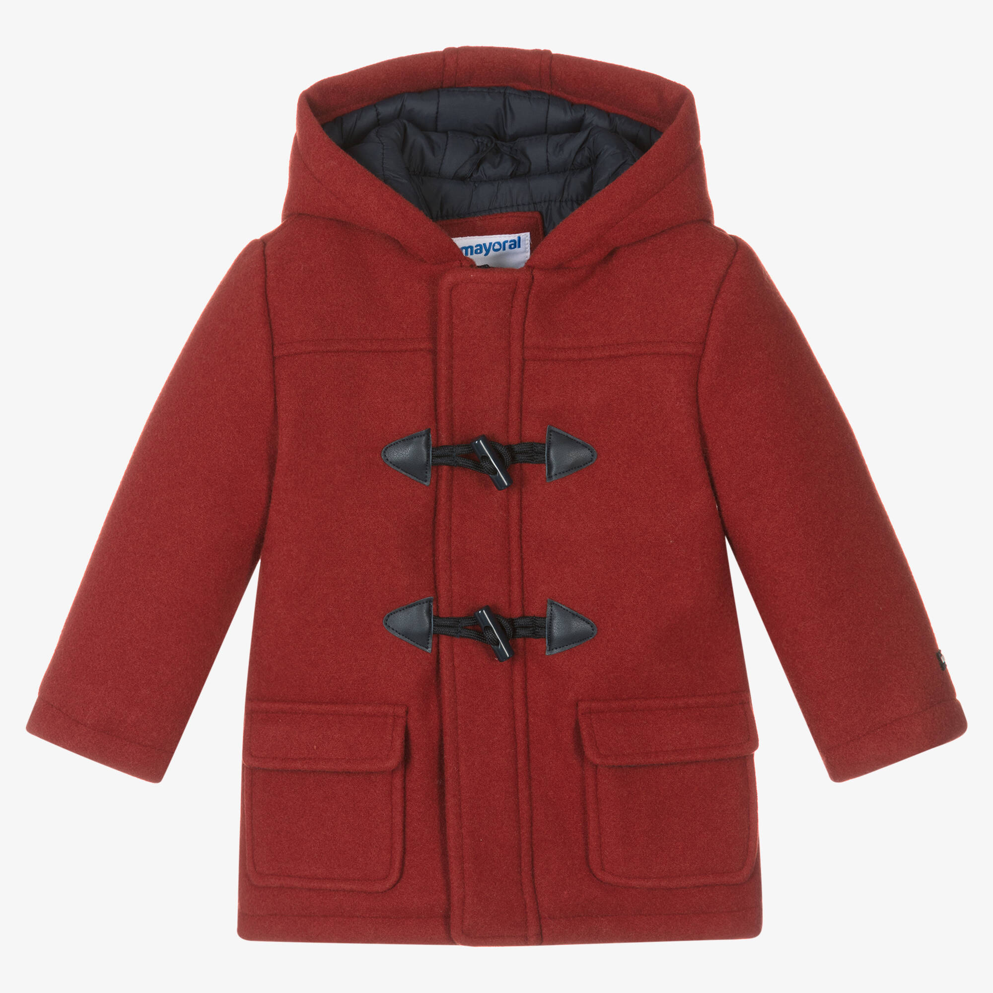 Mayoral - Boys Scarlet Toggle Hooded Coat | Childrensalon Outlet