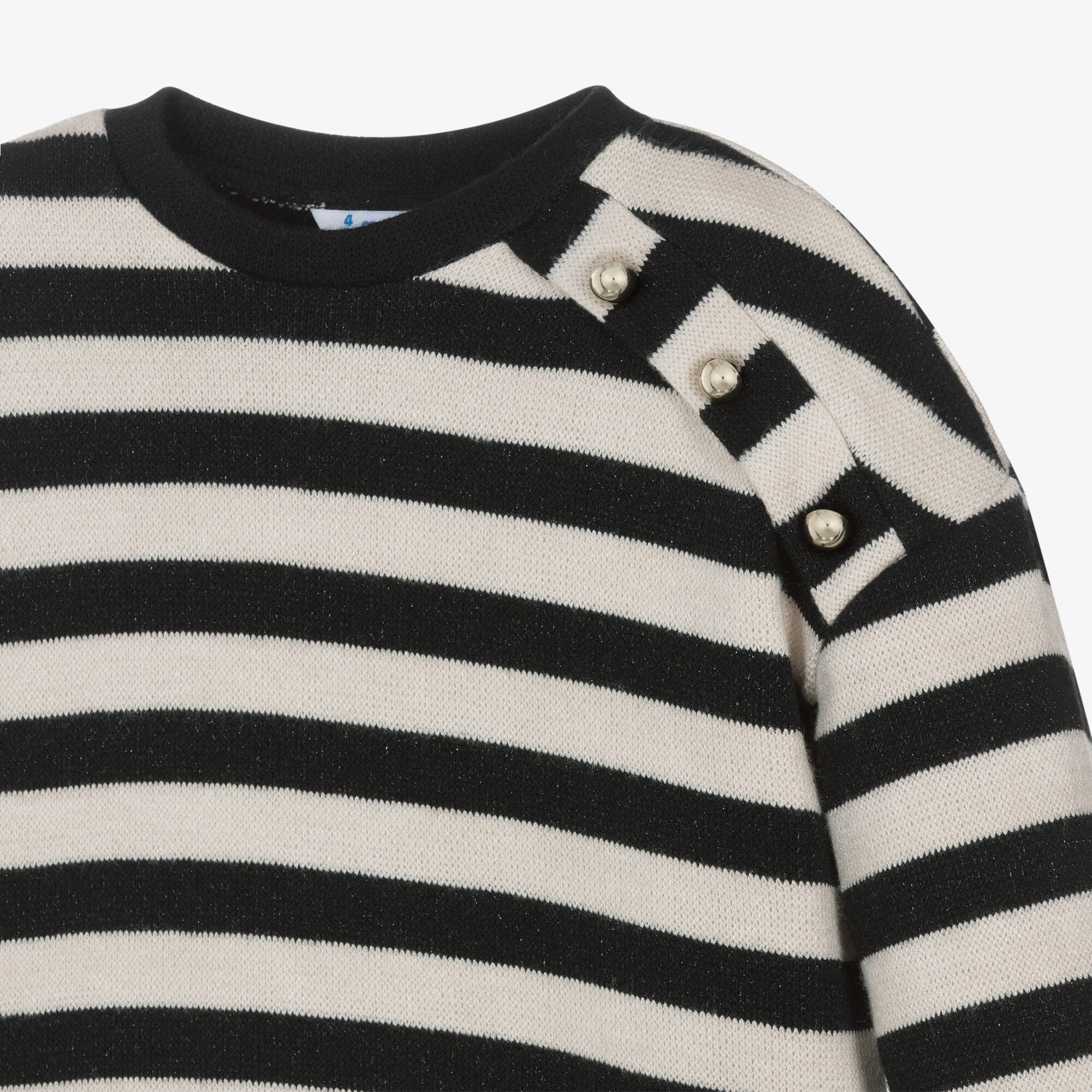 Mayoral - Girls Monochrome Stripe Knit Set | Childrensalon Outlet