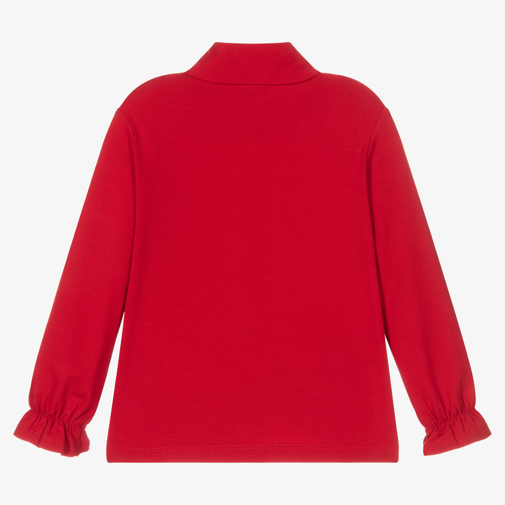 Mayoral - Girls Red Turtle Neck Top | Childrensalon Outlet