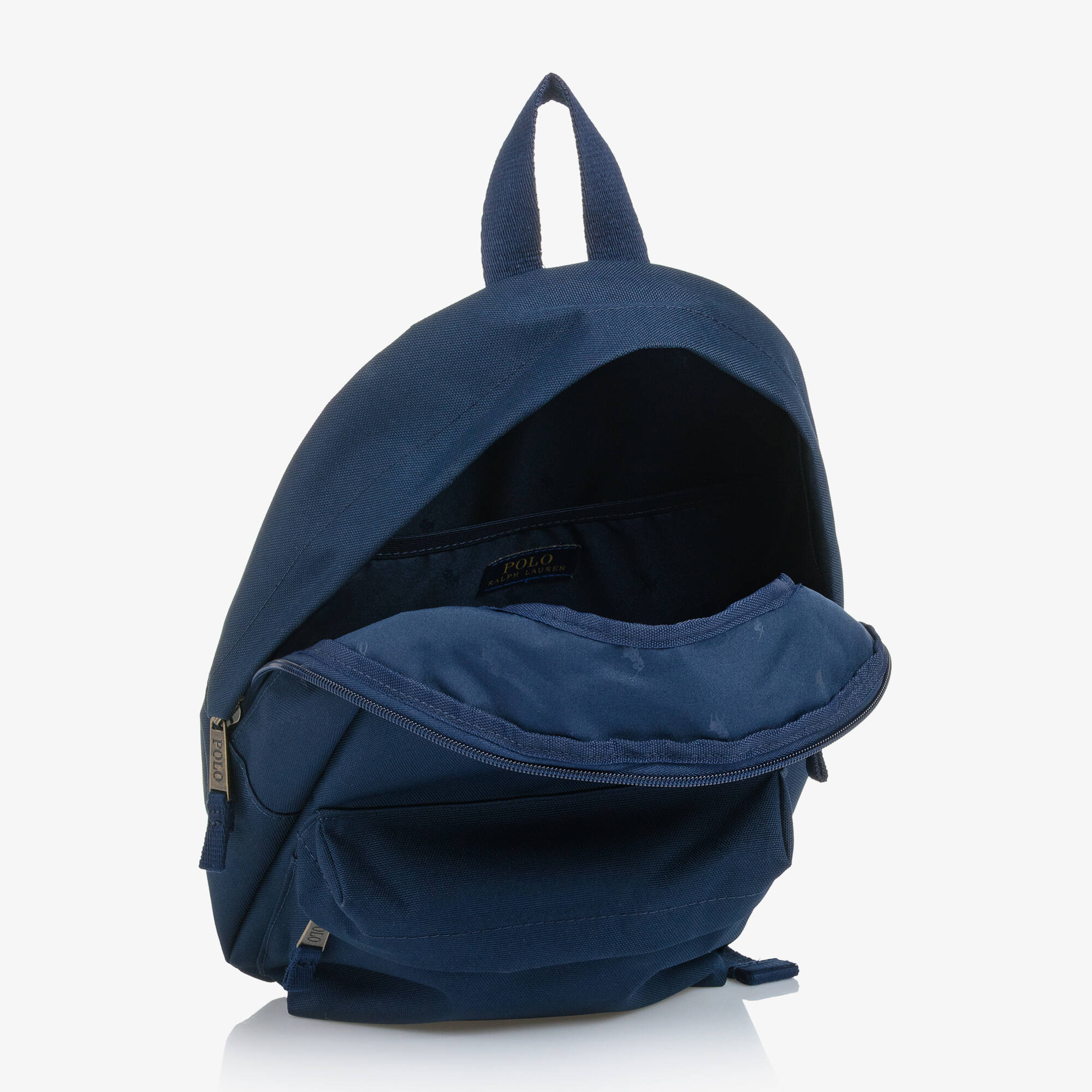 Ralph Lauren - Mini Navy Blue Canvas Polo Bear Backpack (34cm ...