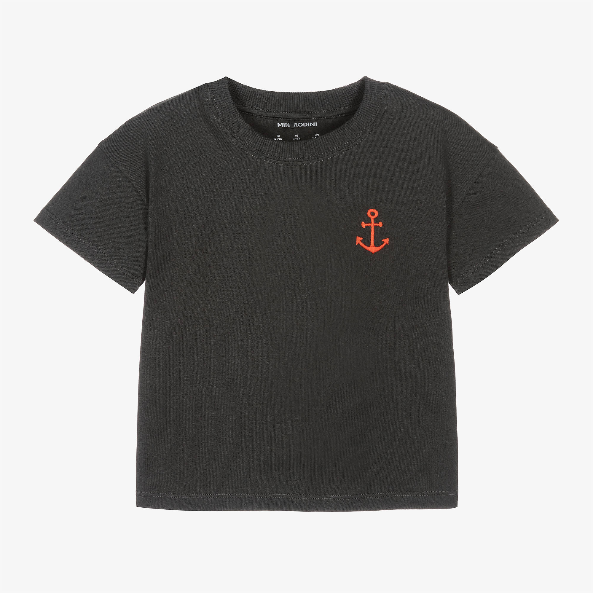 Mini Rodini - Boys Organic Cotton Anchor Tee | Childrensalon Outlet
