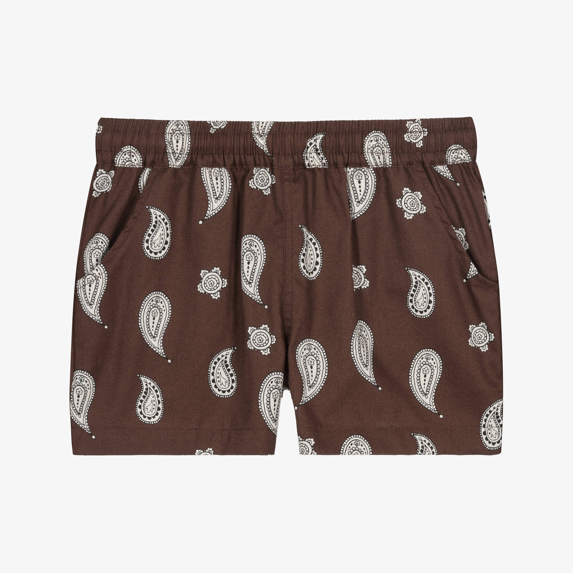 Mini Rodini - Boys Organic Cotton Paisley Shorts | Childrensalon Outlet