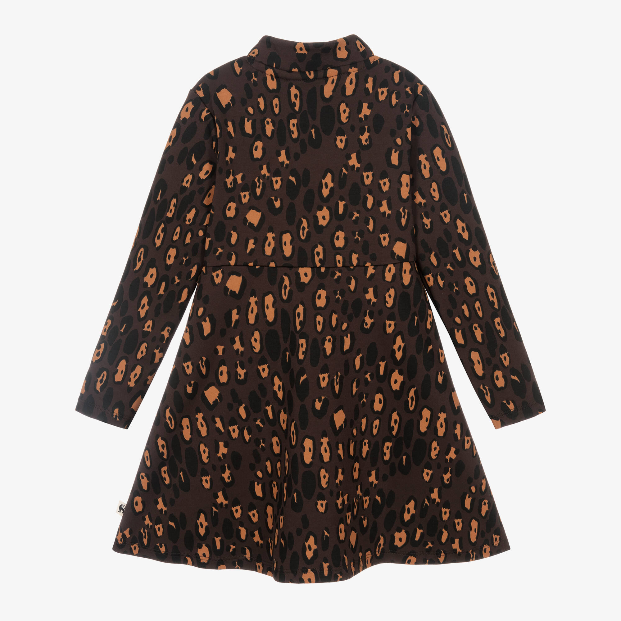 Mini Rodini - Girls Leopard Patterned Brown Dress | Childrensalon Outlet