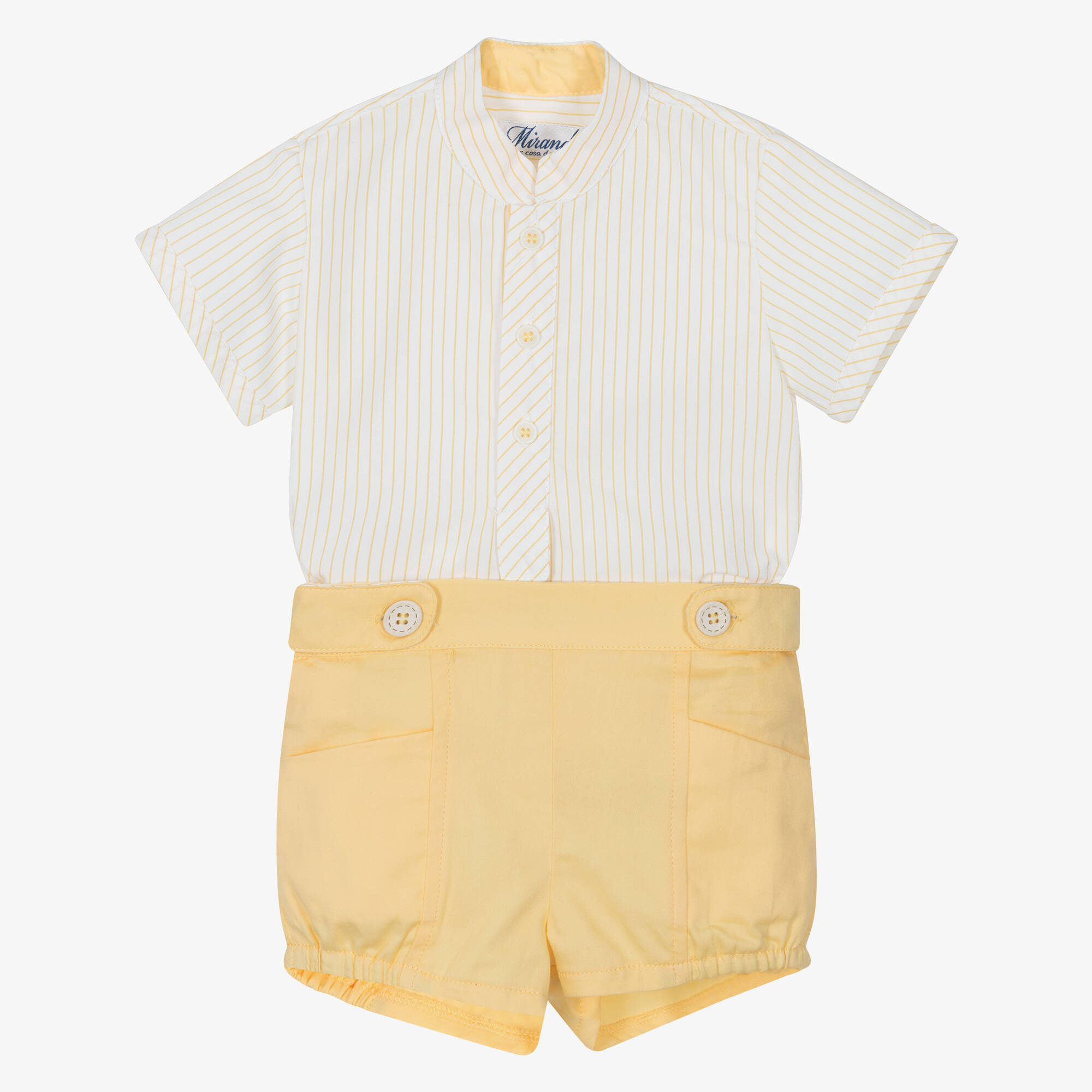 Miranda - Boys Sunlit Striped Shirt & Shorts | Childrensalon Outlet