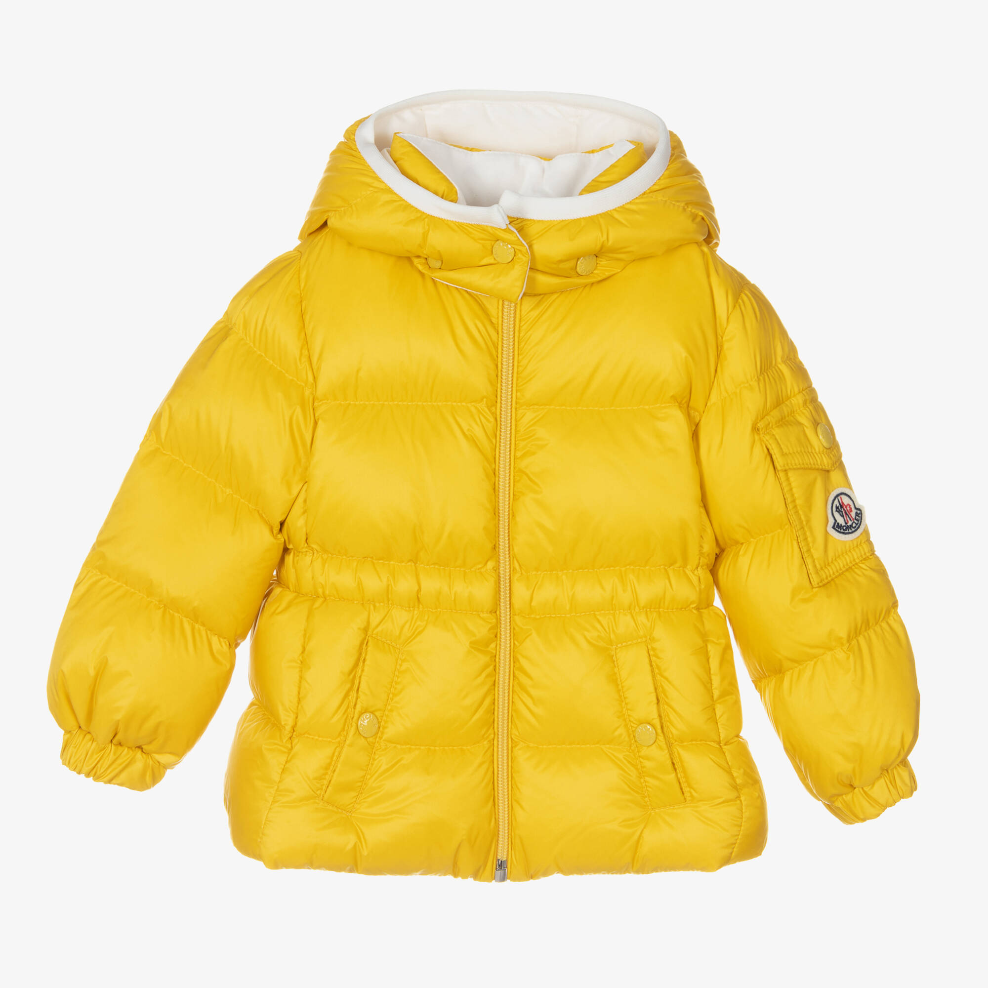 Moncler Enfant - Girls Golden Quilted Down Coat | Childrensalon Outlet
