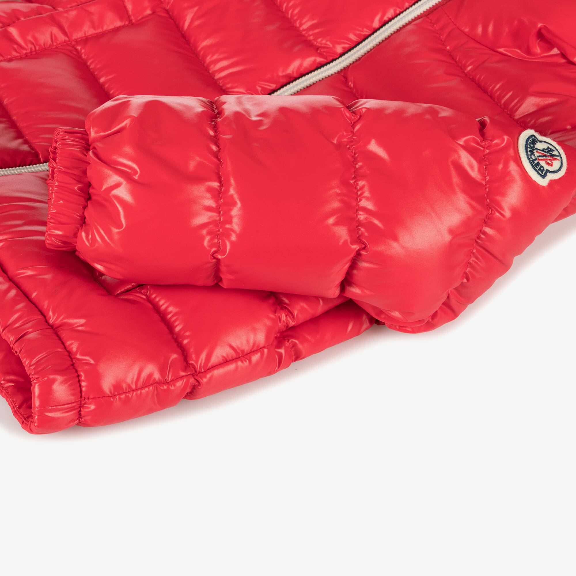 Moncler Enfant - Red Cozy Down Puffer Coat | Childrensalon Outlet