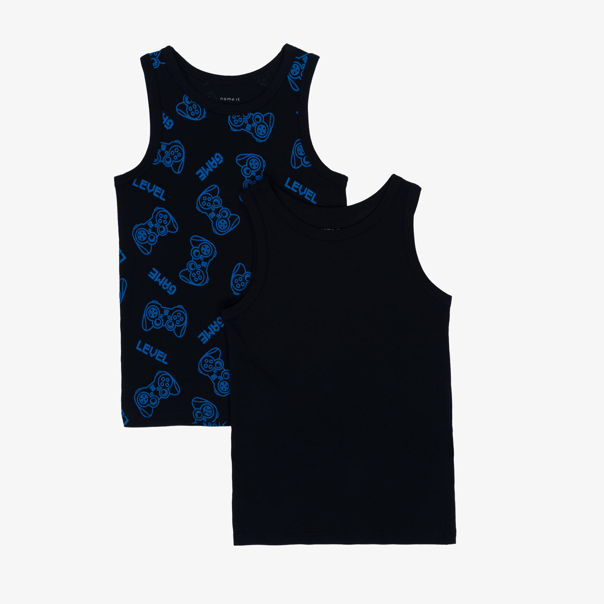 NAME IT - Boys Dual Blue Tank Tops Set | Childrensalon Outlet