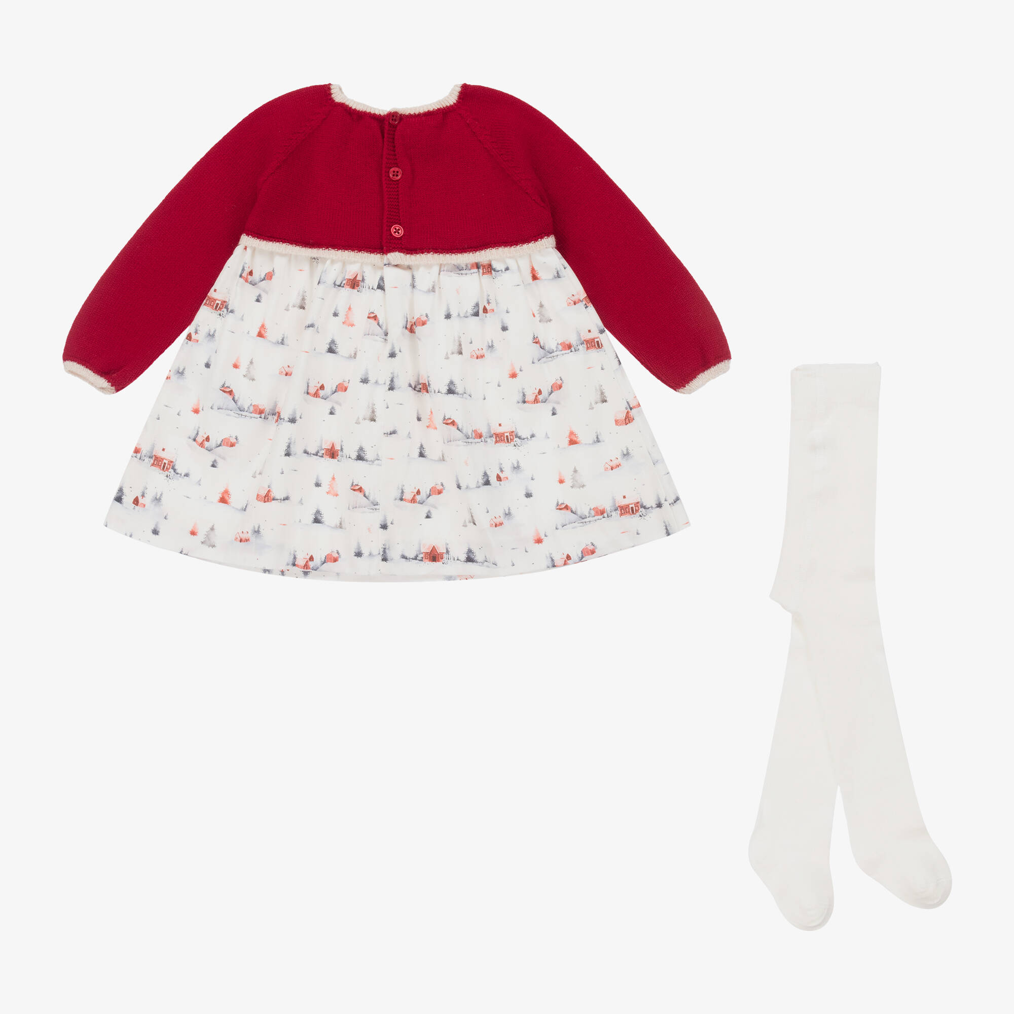 PAZ Rodríguez - Girls Festive Merino Wool Dress Set | Childrensalon Outlet