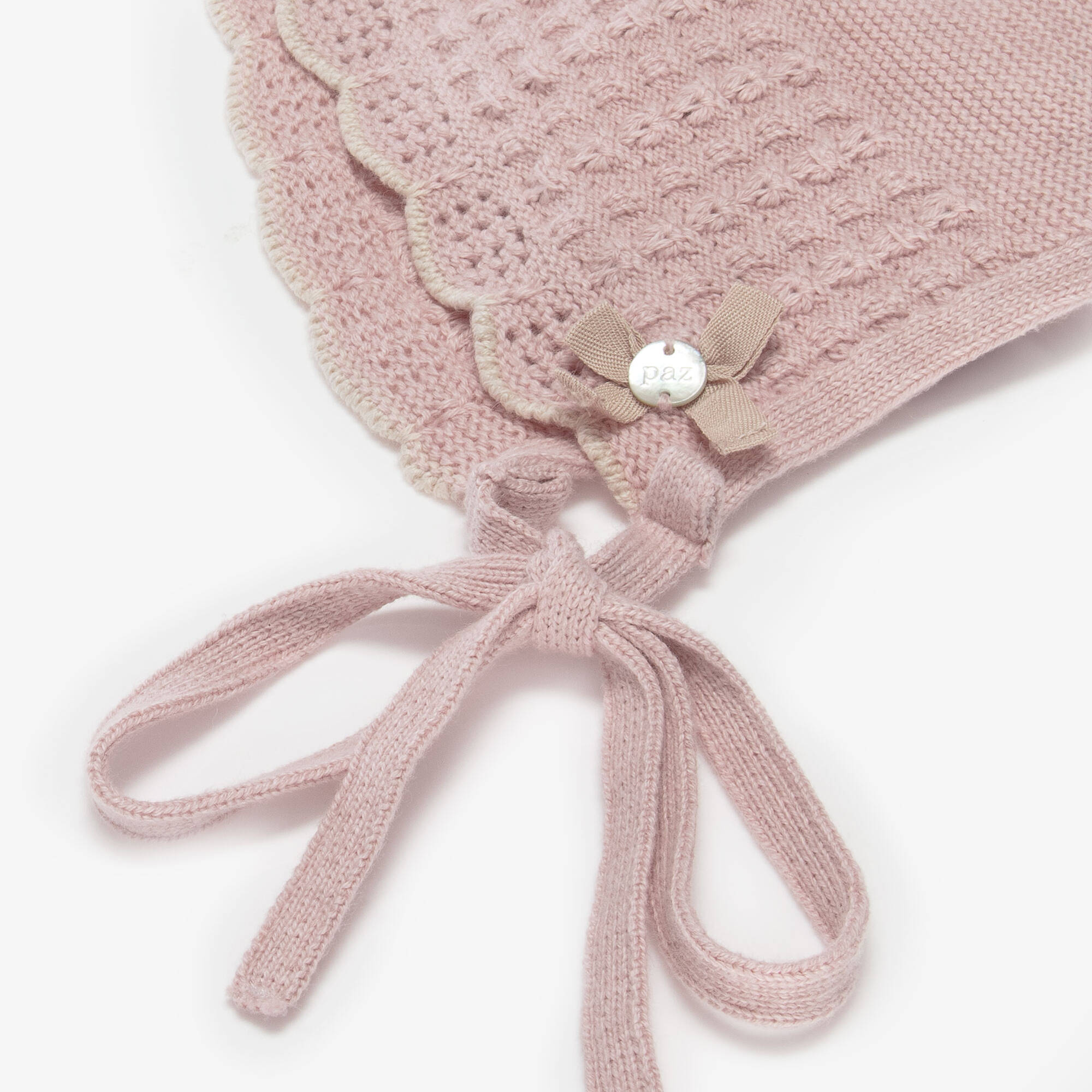 PAZ Rodríguez - Girls Soft Pink Cotton Cashmere Bonnet | Childrensalon ...