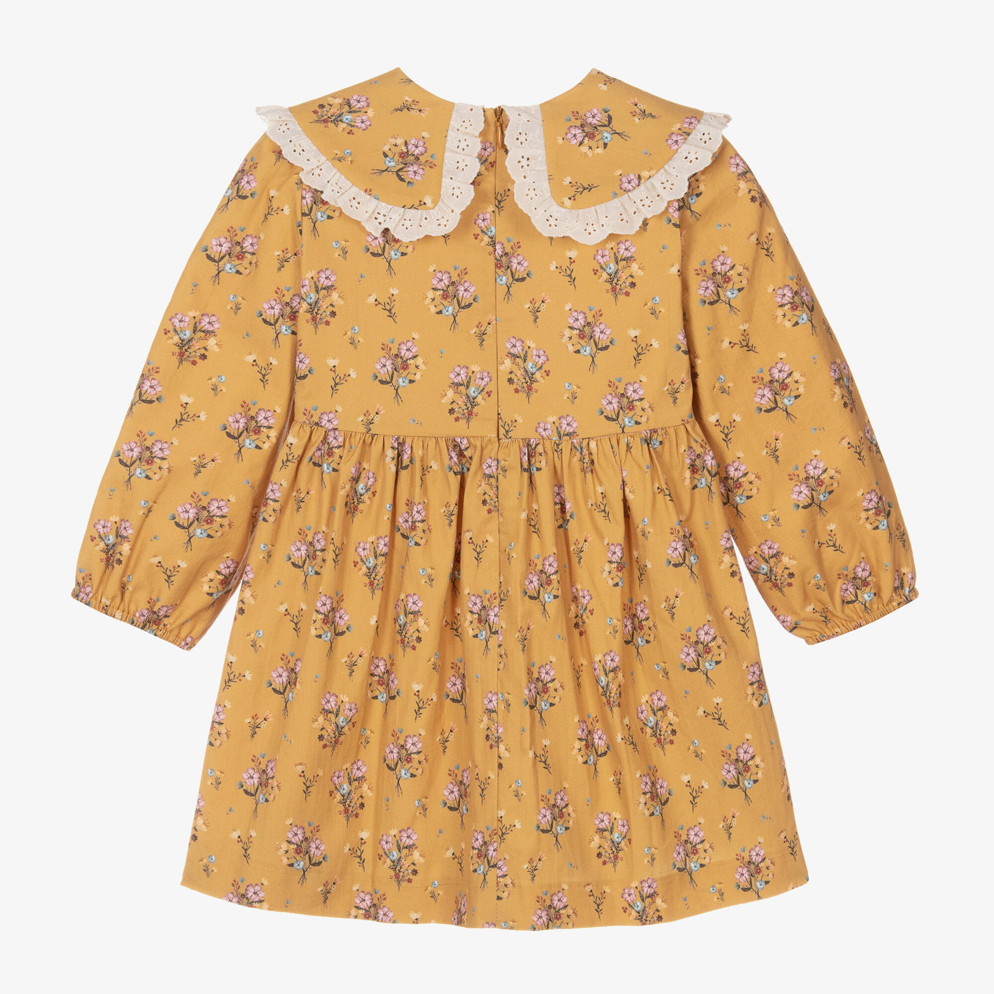 PAZ Rodríguez - Girls Yellow Cotton Floral Dress | Childrensalon Outlet