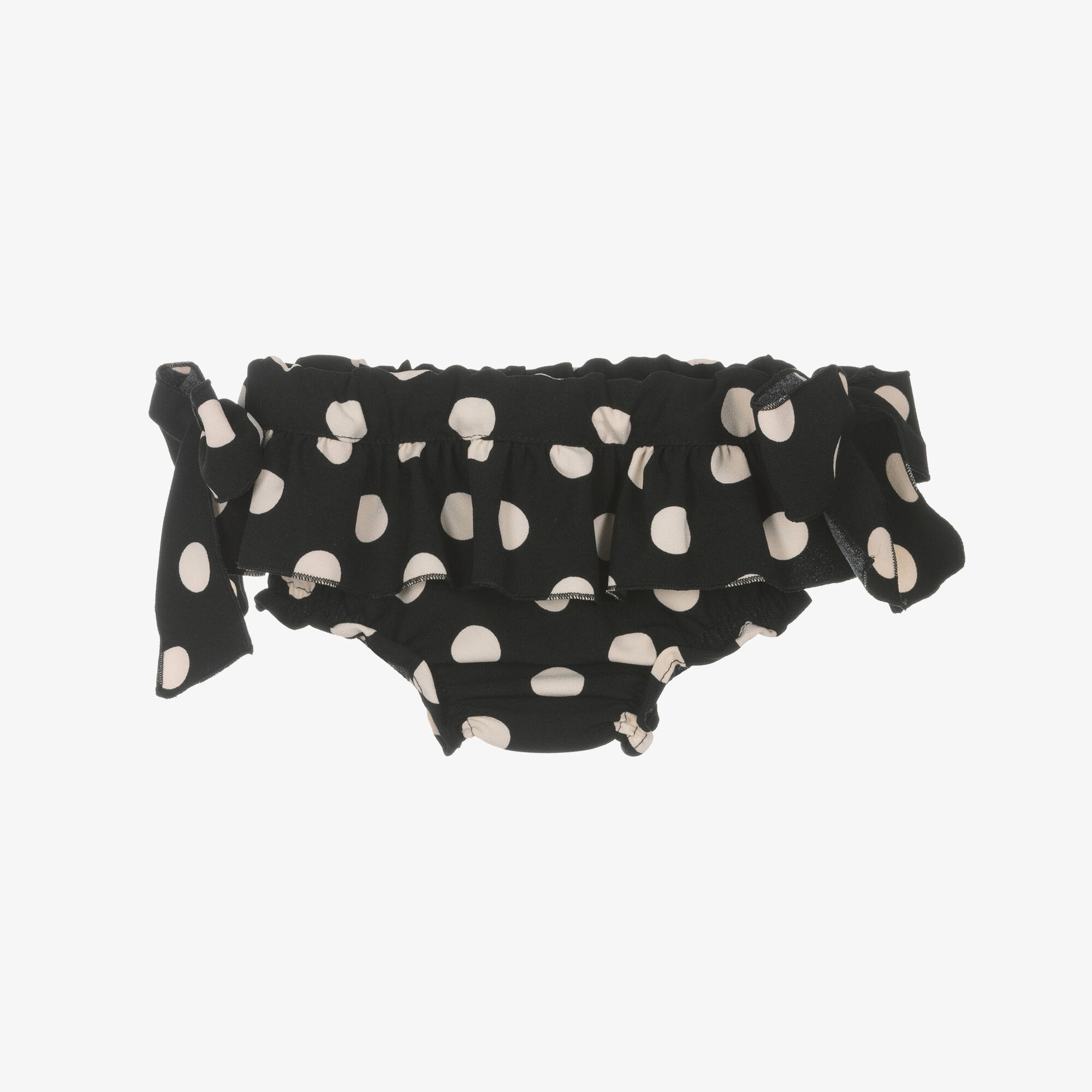 Phi Clothing - Girls Ebony Spotty Frill Pants | Childrensalon Outlet