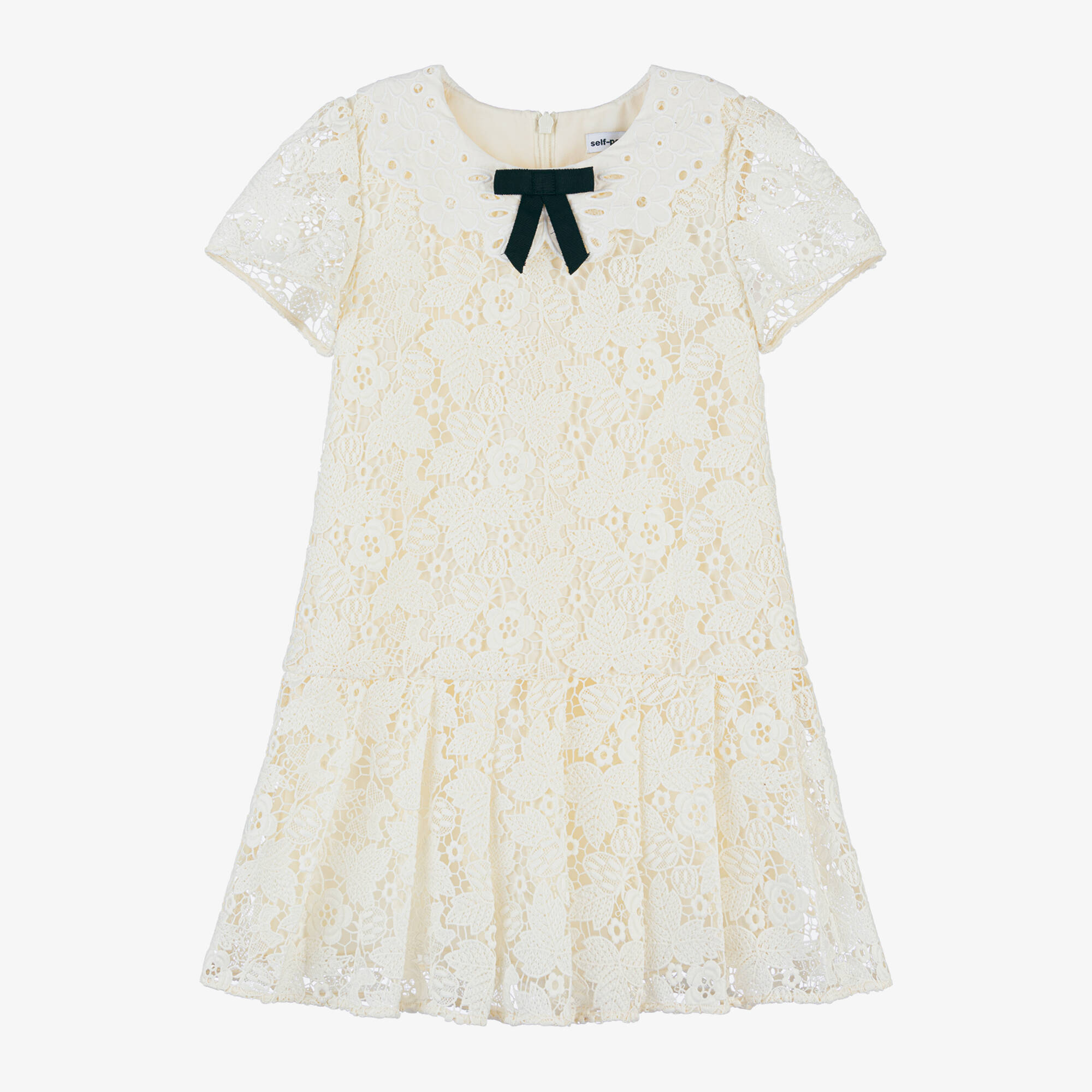Self-Portrait - Girls Elegant Ivory Lace Dress | Childrensalon Outlet