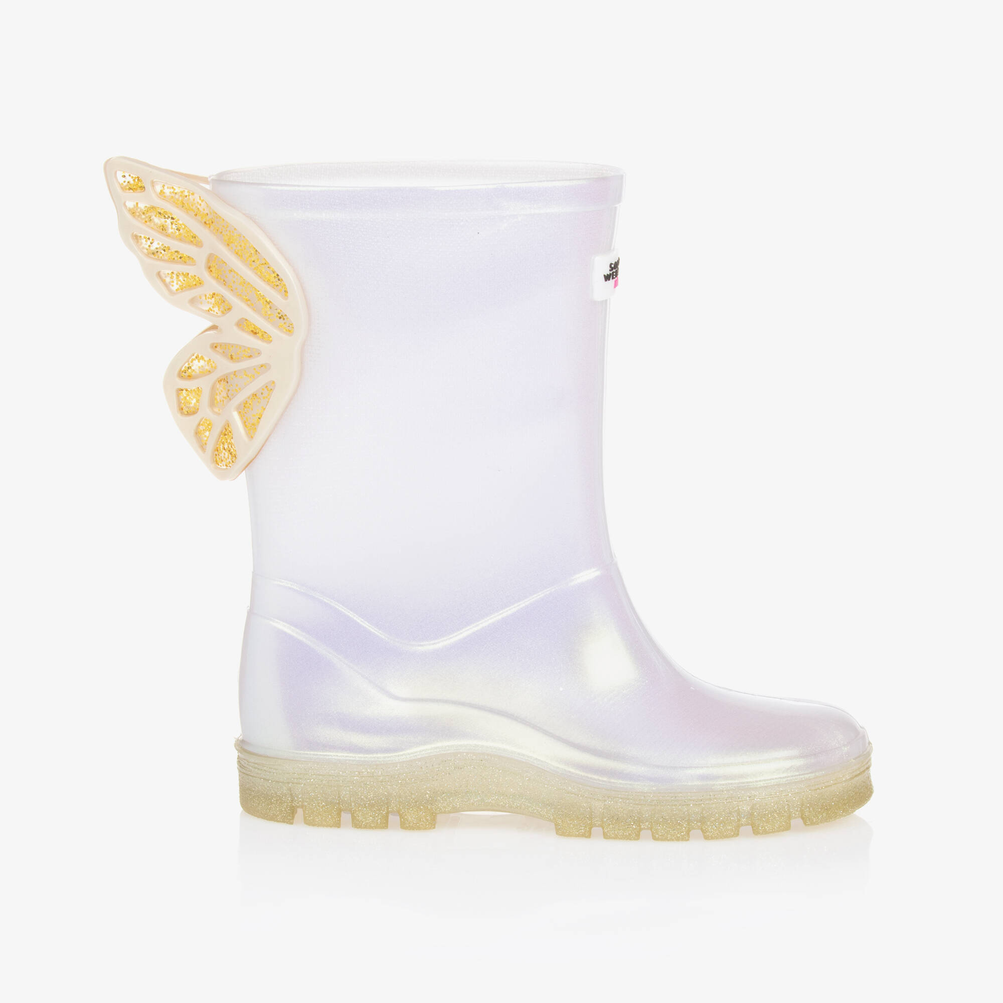 Sophia Webster Mini - Girls Ivory Butterfly Wellies | Childrensalon Outlet