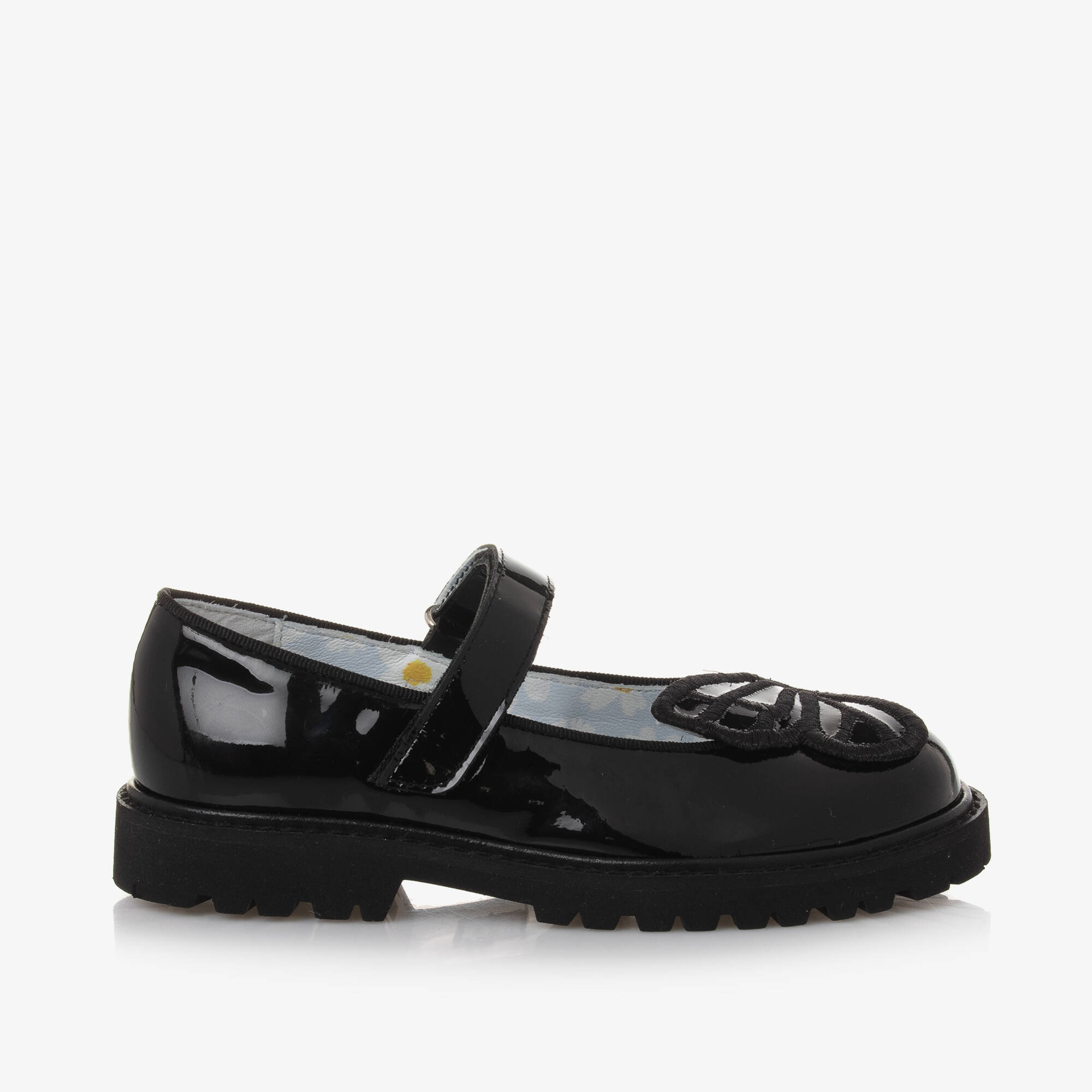 Sophia Webster Mini - Girls Shiny Leather Butterfly Flats ...
