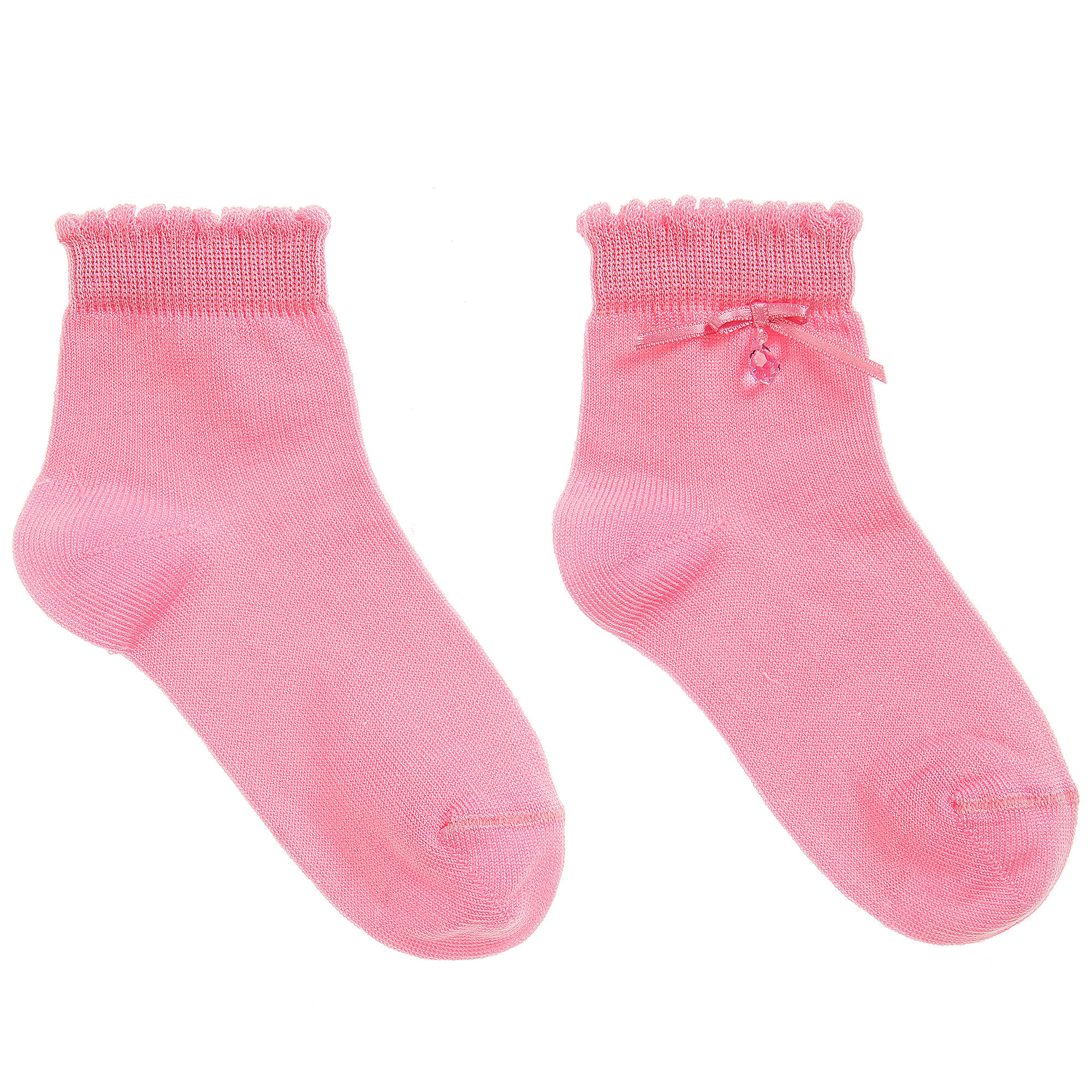 Story Loris - Rose Pink Socks with Charm | Childrensalon Outlet