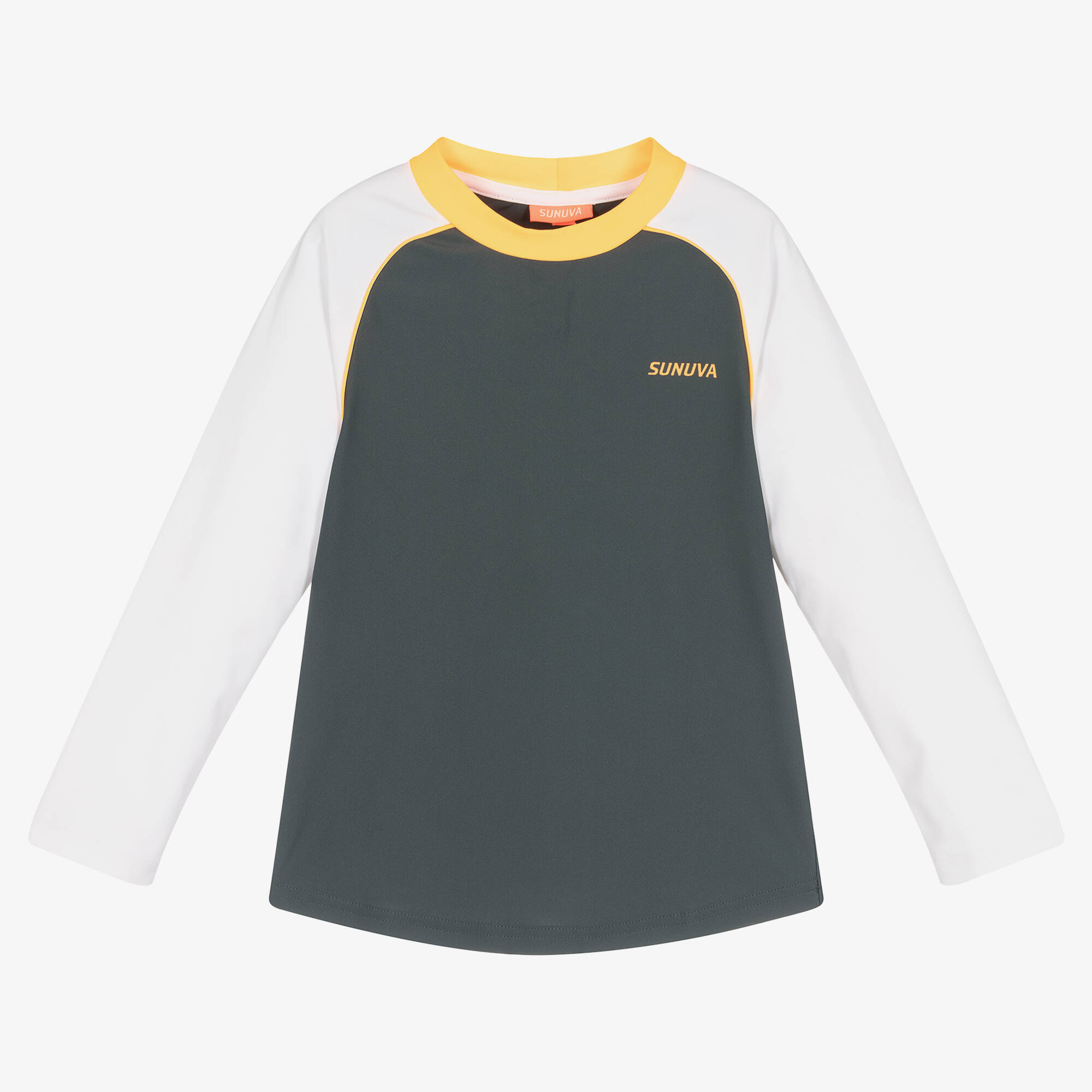 Sunuva - Boys Grey & White Swim Top (UPF 50+) | Childrensalon Outlet