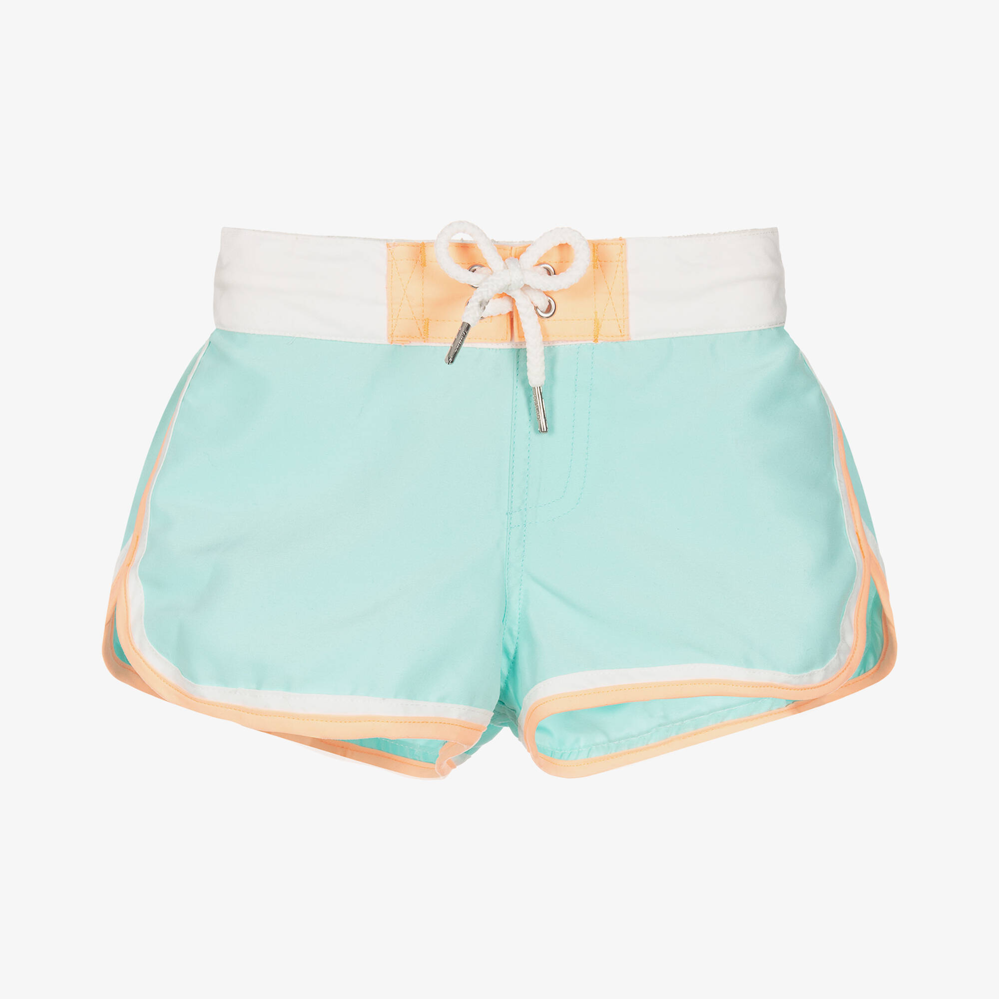 Sunuva - Girls Blue & Orange Swim Shorts (UPF 50+) | Childrensalon Outlet