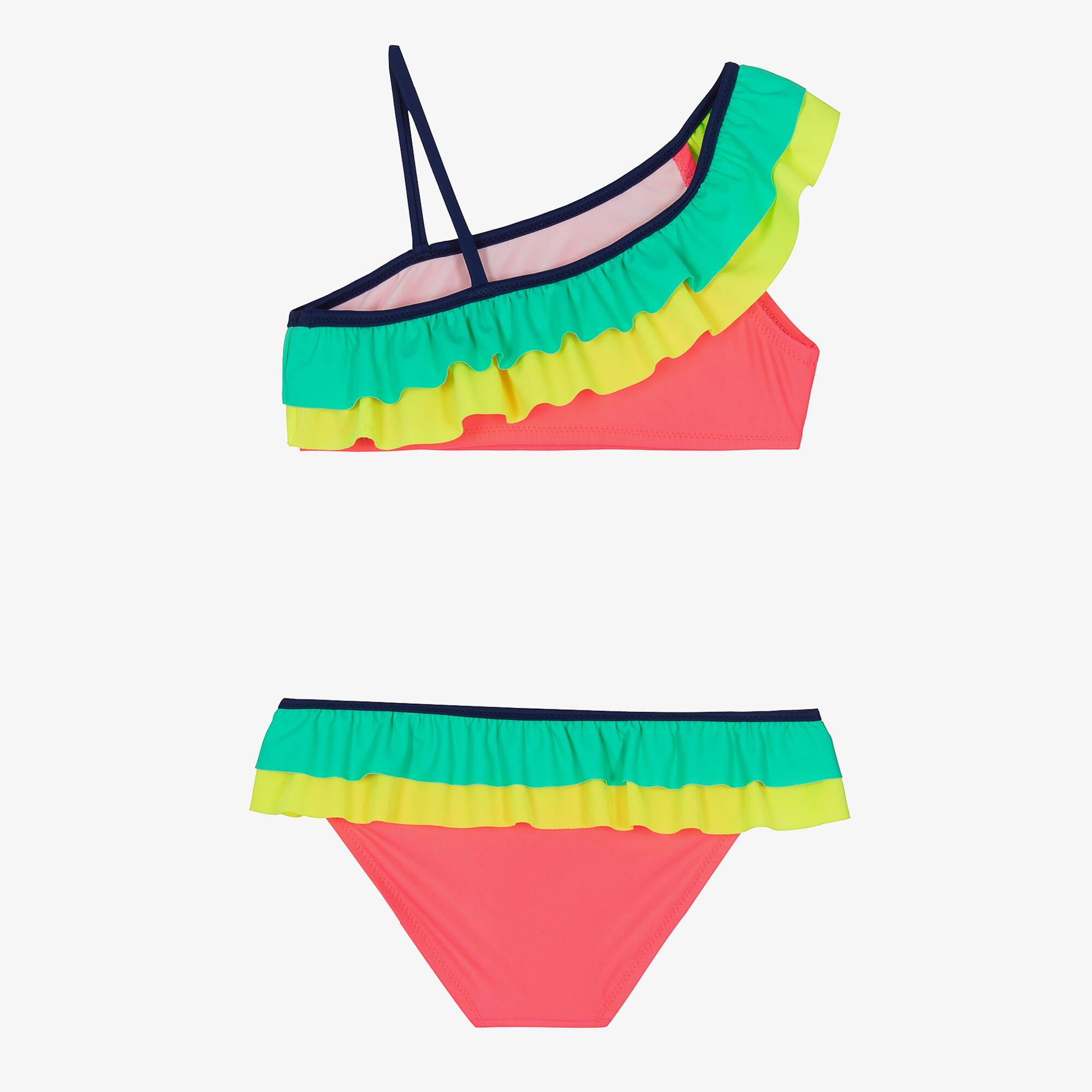 Sunuva - Girls Bright Pink Ruffle Bikini | Childrensalon Outlet