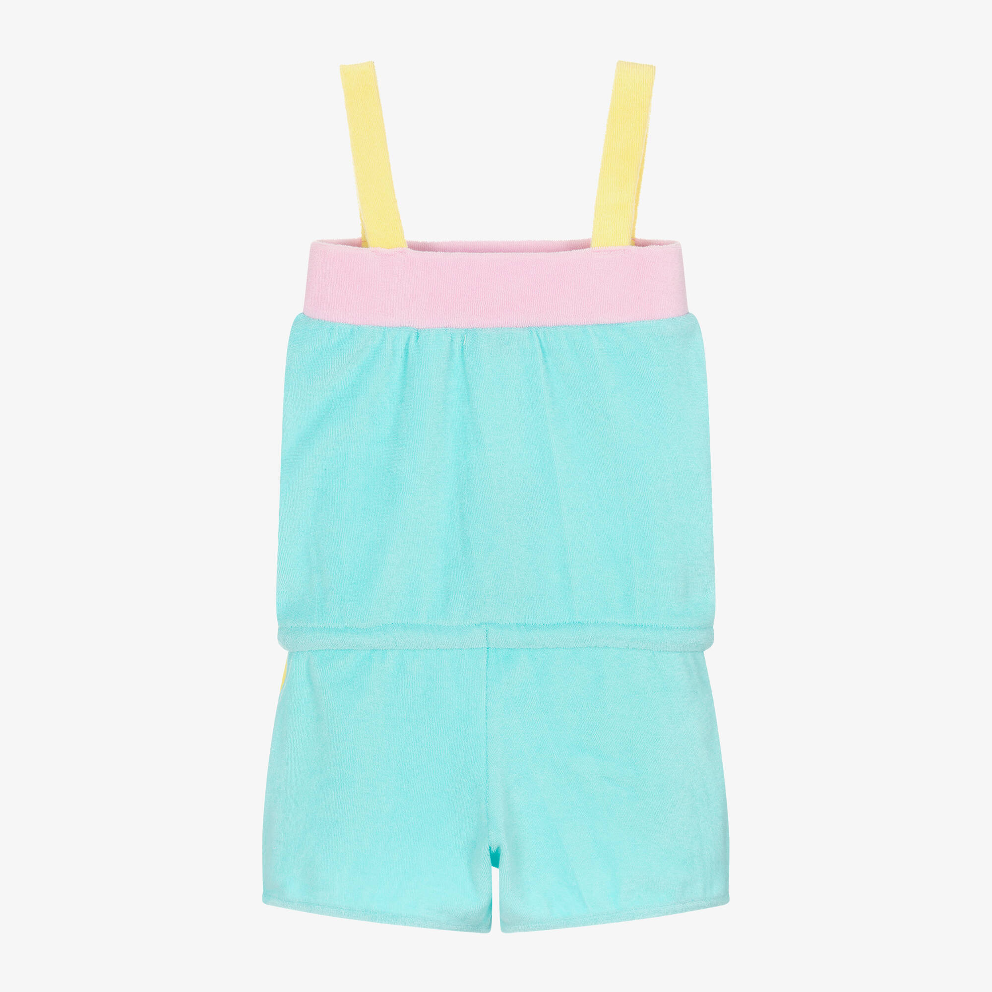 Sunuva - Girls Turquoise Blue Towelling Playsuit | Childrensalon Outlet