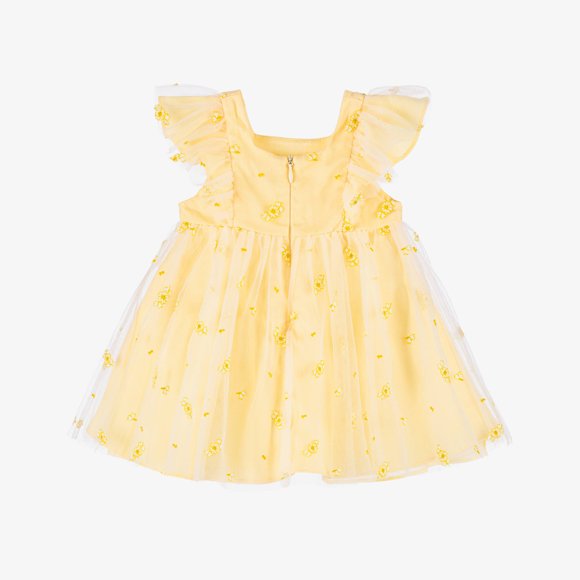 Tartine et Chocolat - Girls Sunny Tulle Floral Dress | Childrensalon Outlet