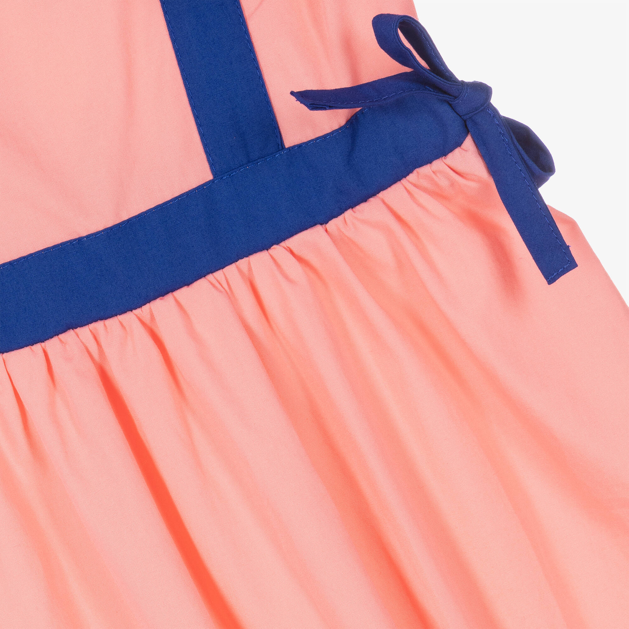 The Middle Daughter - Girls Pink & Blue Cotton Dress | Childrensalon Outlet