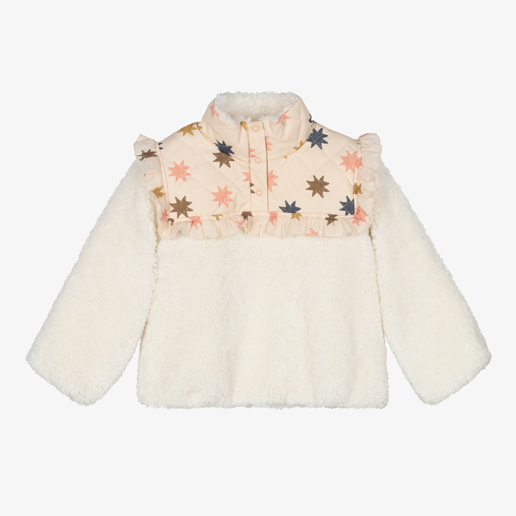 The New Society - Teen Girls Ivory Fleece Top | Childrensalon Outlet