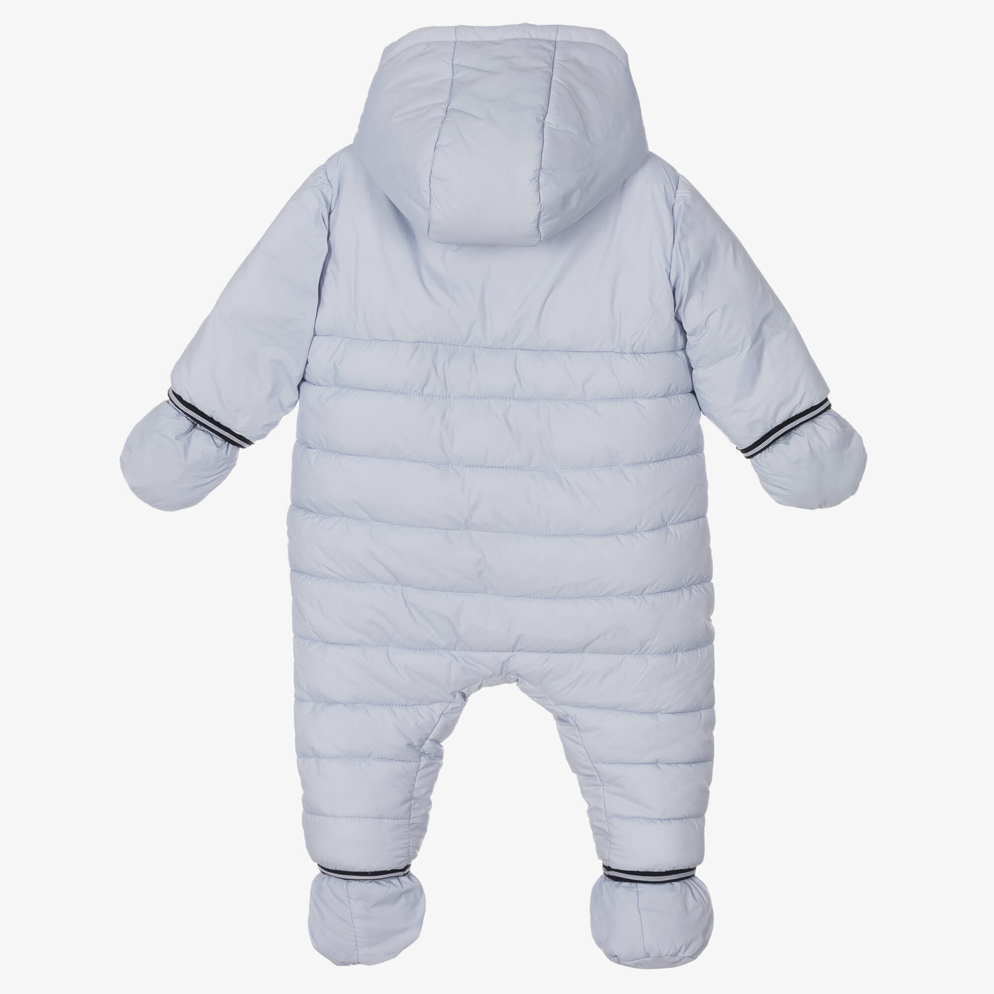 Timberland - Blue Padded Baby Snowsuit | Childrensalon Outlet