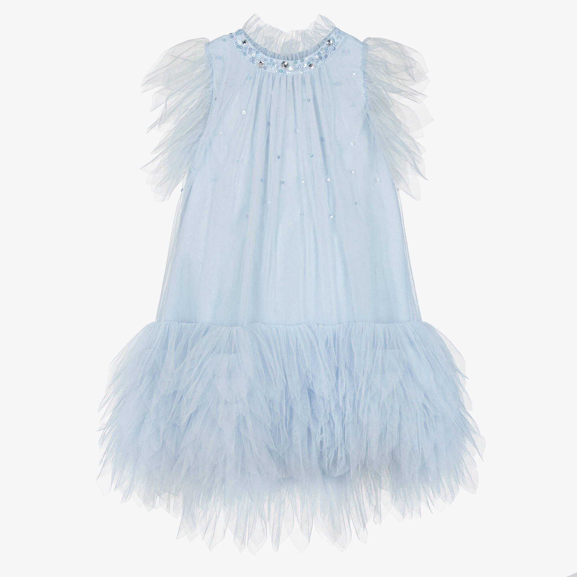 Tutu du Monde - Girls Sparkling Blue Tulle Gown | Childrensalon Outlet