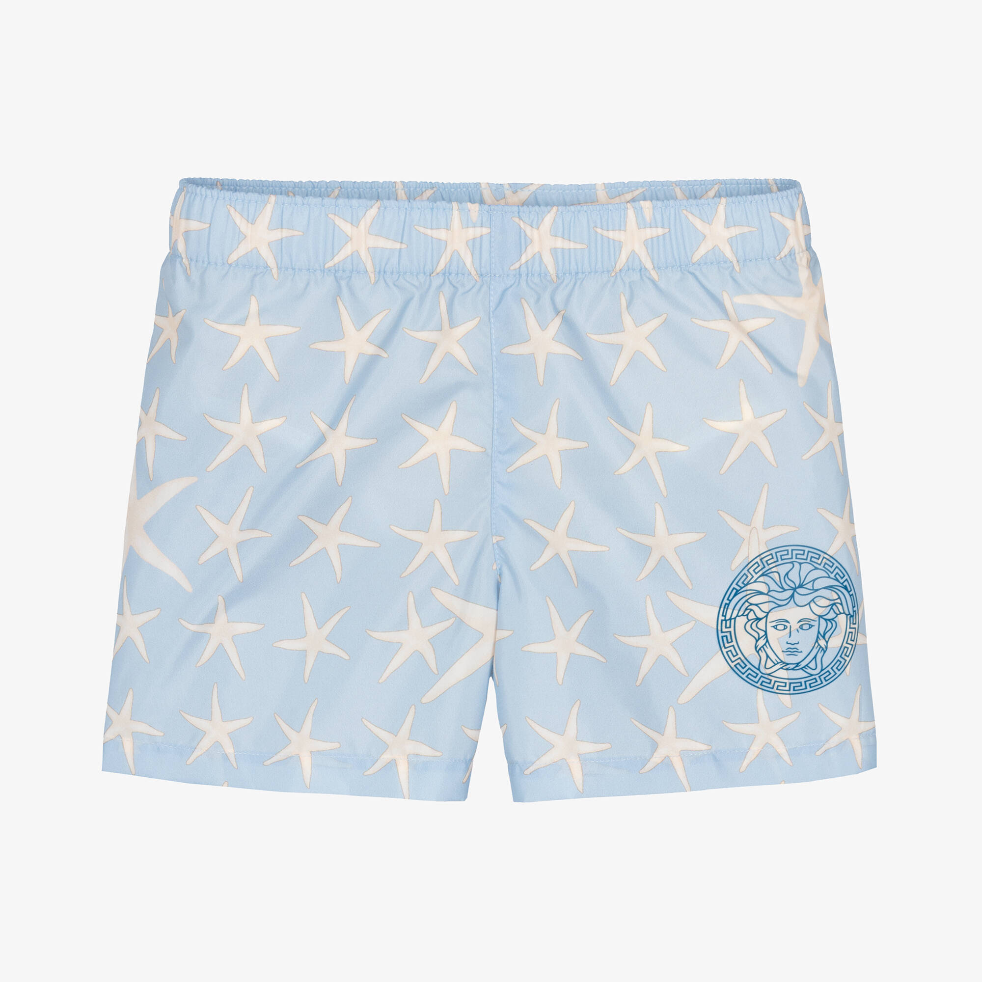 Versace - Boys Pale Blue Starfish Swimwear | Childrensalon Outlet