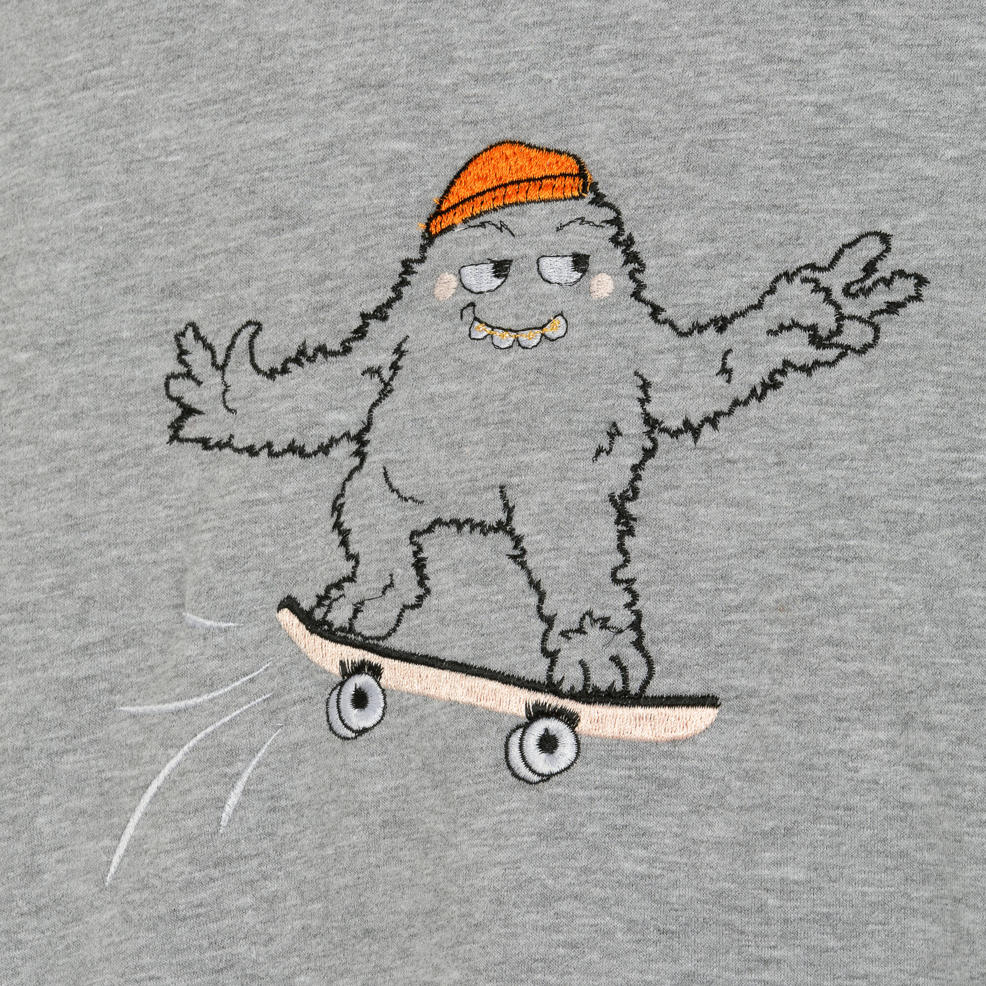 Wauw Capow - Boys Grey Monster Jersey Sweatshirt | Childrensalon Outlet
