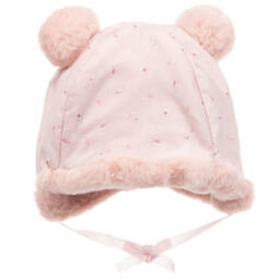 Pasito a Pasito - Cotton & Faux Fur Hat | Childrensalon Outlet