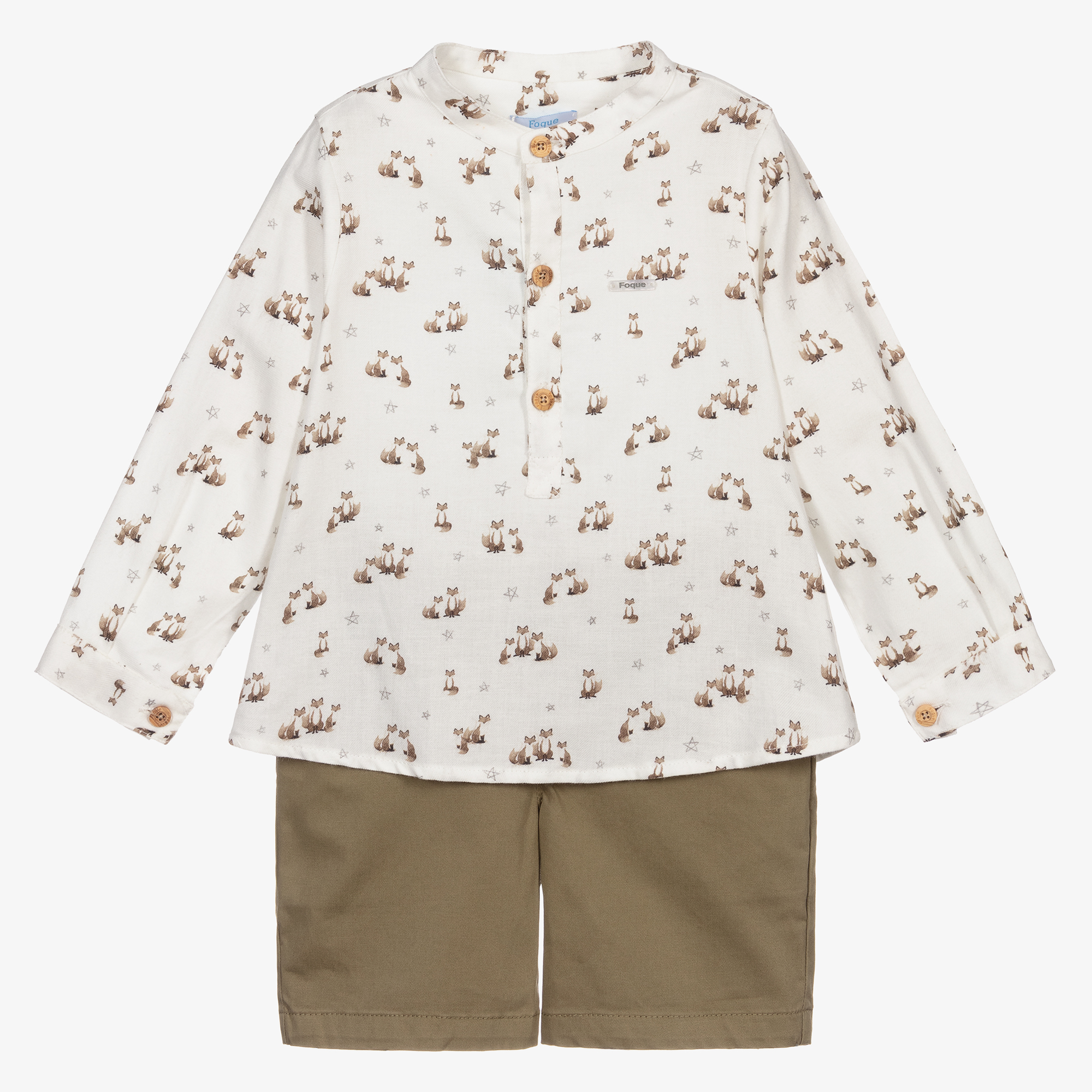 Foque - Girls Blue Wool Knit Coat | Childrensalon Outlet