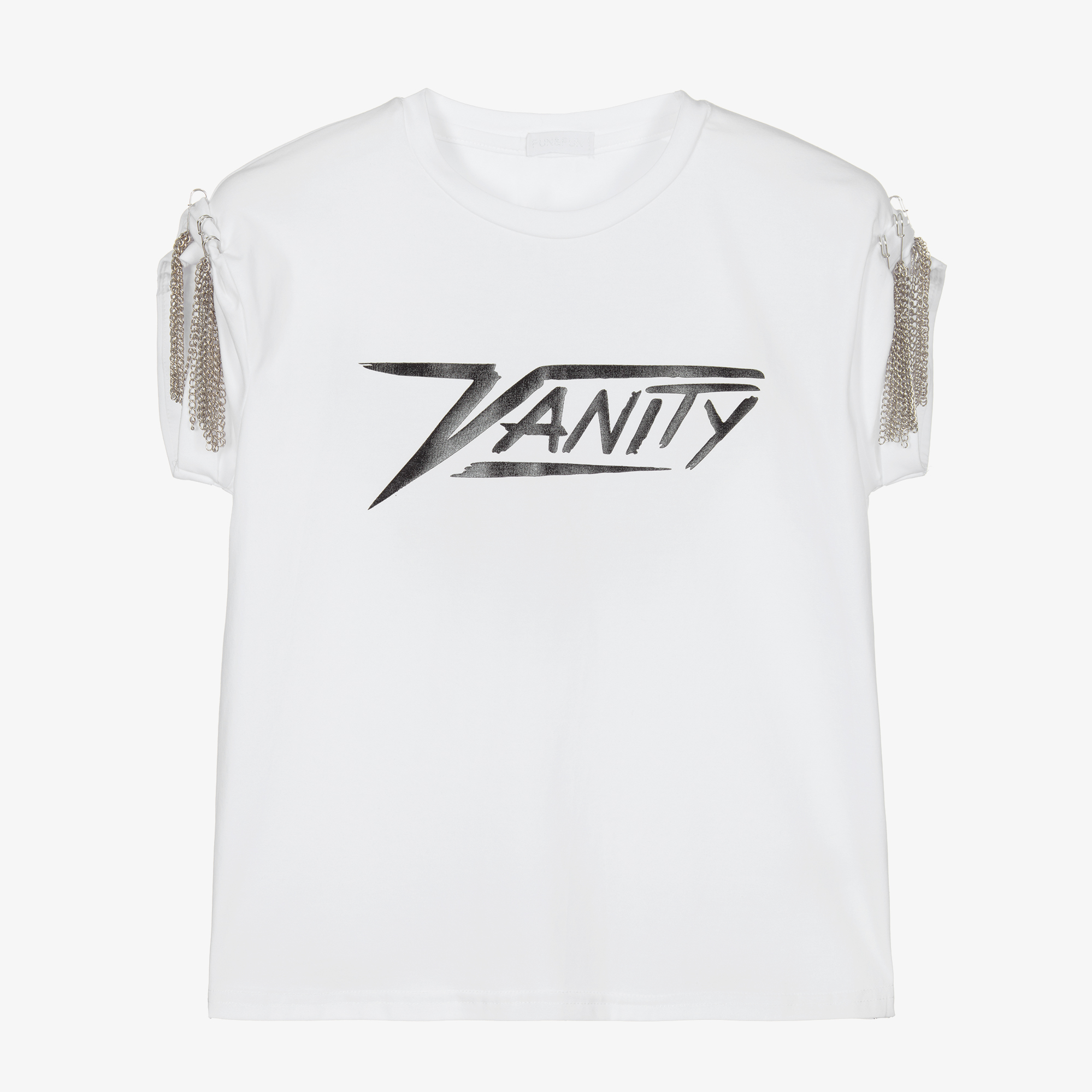 Fun & Fun Chic - Girls White Cotton Blouse | Childrensalon Outlet