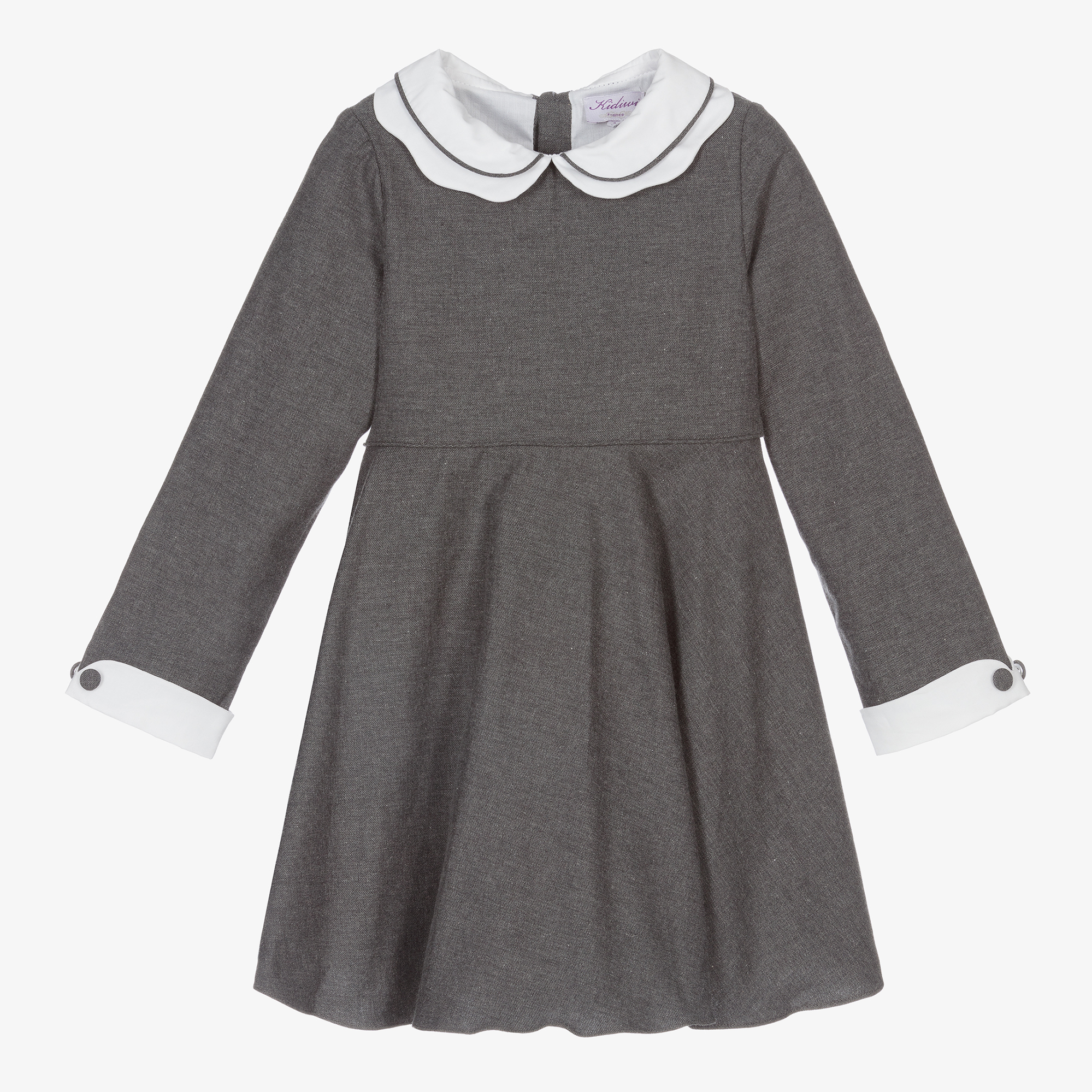 Kidiwi - Navy Blue Cotton Dress | Childrensalon Outlet