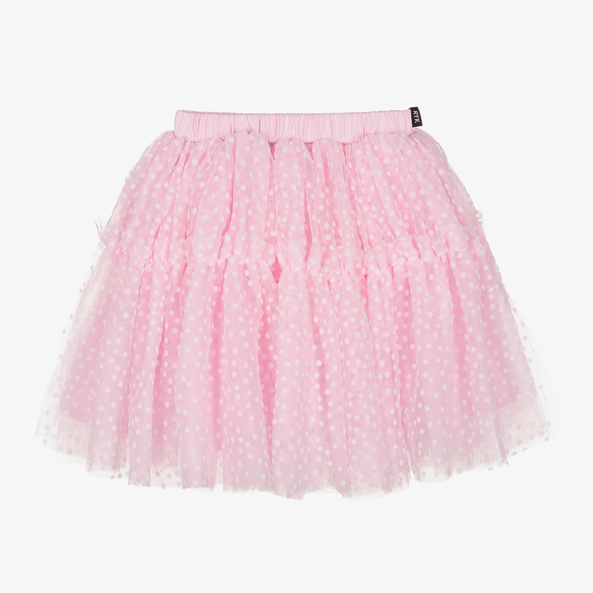Rock Your Baby - Girls Pink Polka Dot Tulle Skirt Rock Your Baby - Girls Pink Polka Dot Tulle Skirt